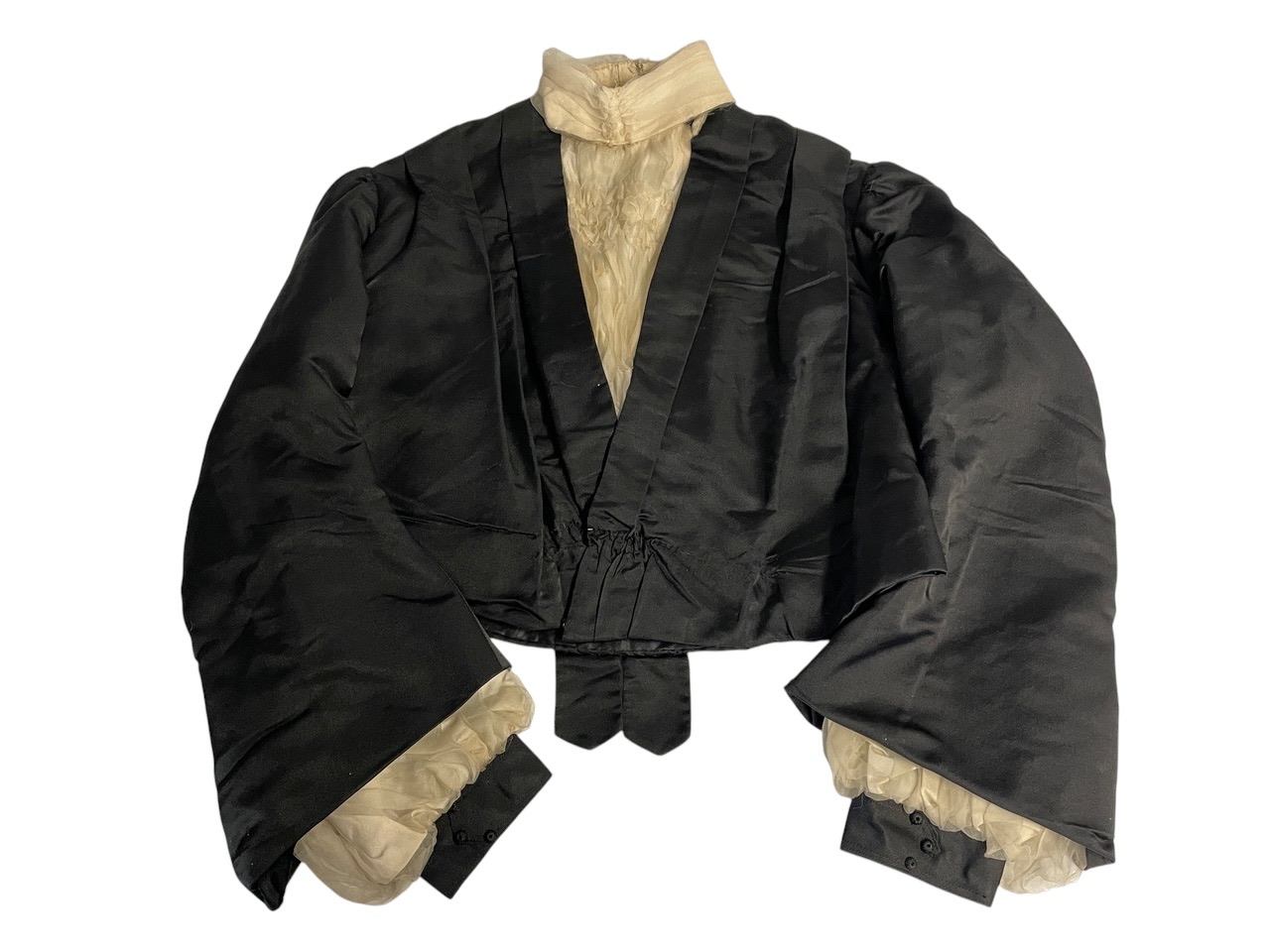 Black Bodice With Sheer Chest Panel, Collar And Sleeve Trim #2918 ...