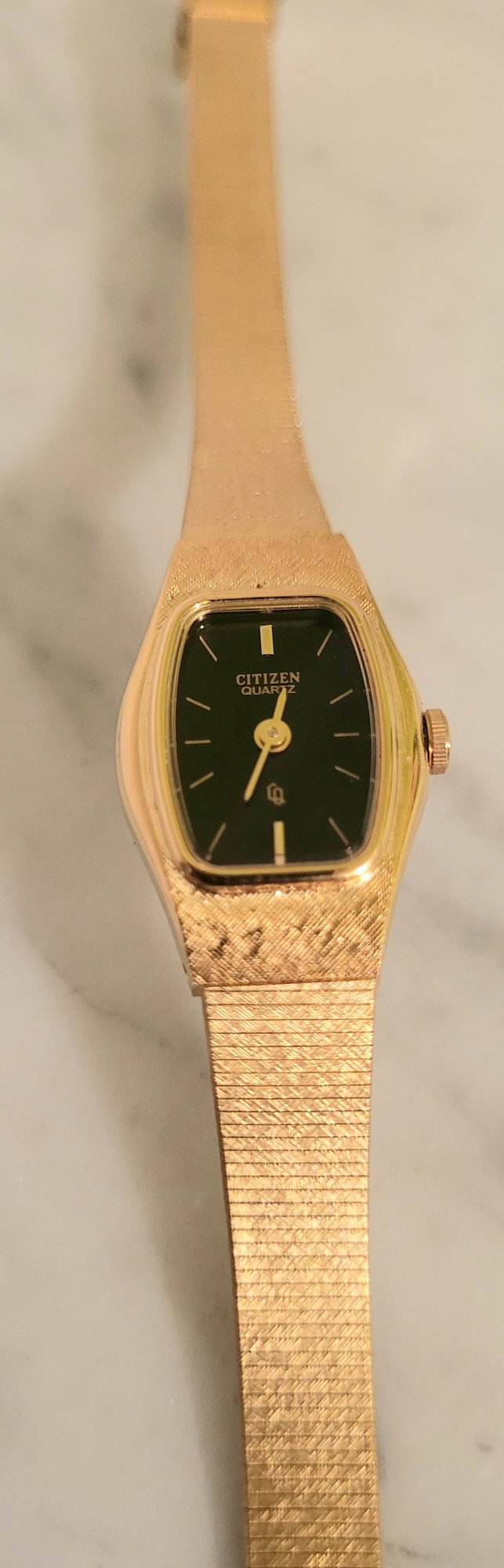 VINTAGE ' CITIZEN' GOLDTONE WATCH W/SAFETY CHAIN--- 7 1/2"-- #10163 ...