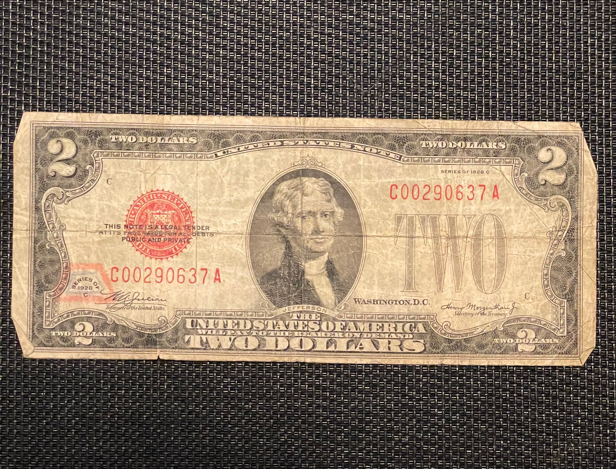 1928 US Two Dollar Note #8019 | Auctionninja.com