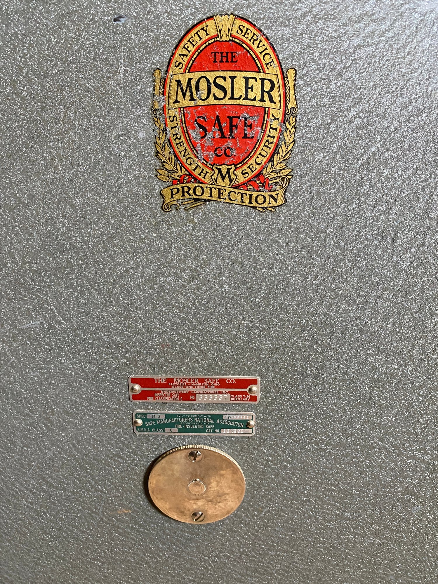 Incredible Vintage Safe From The Mosler Safe Company #13494 ...