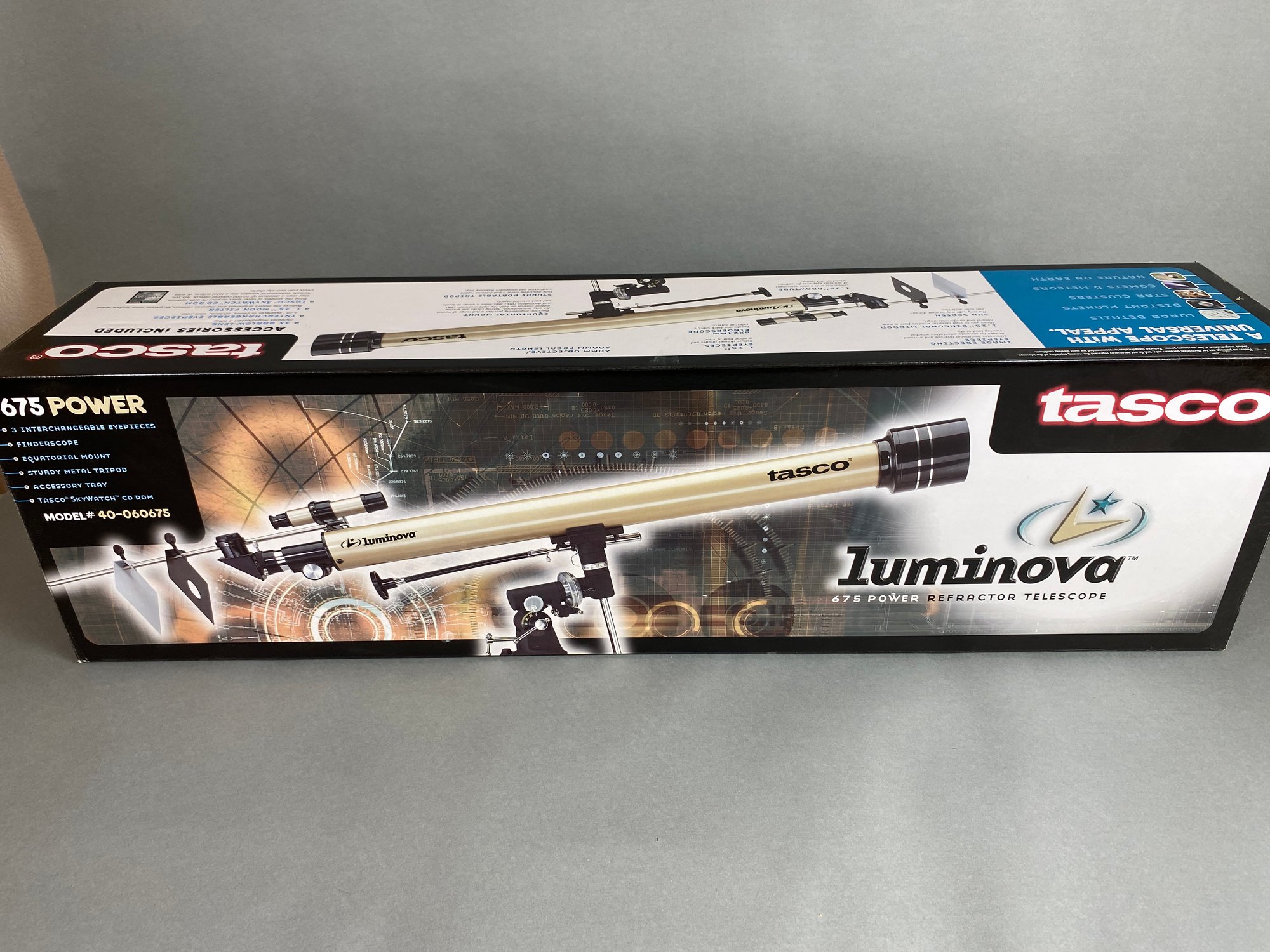 Tasco Luminova 675 Power Refactor Telescope, New In The Box #6797 ...
