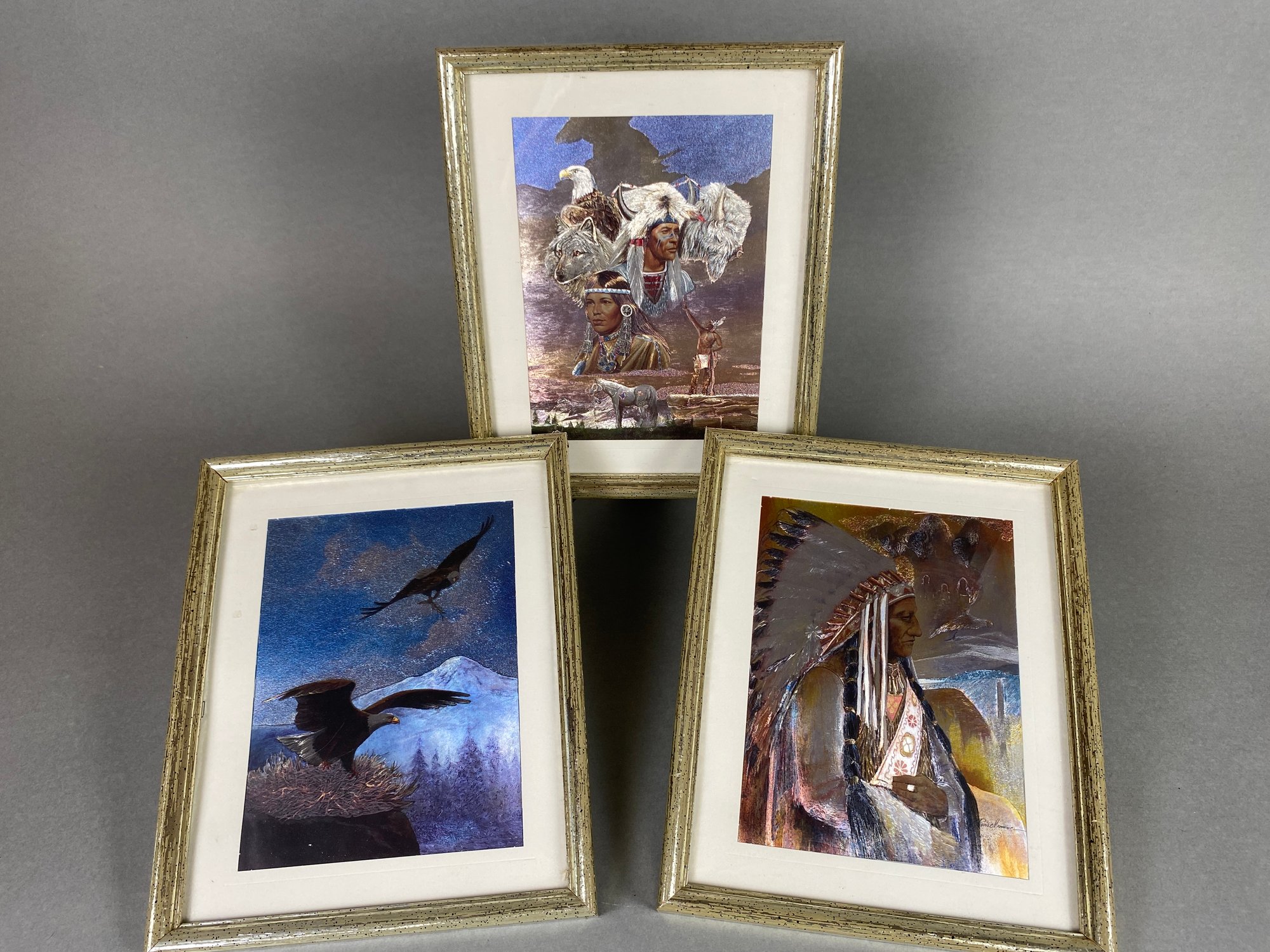 Set Of Three Scafa Tornabene Lithograph Holograph Art, Printed In ...