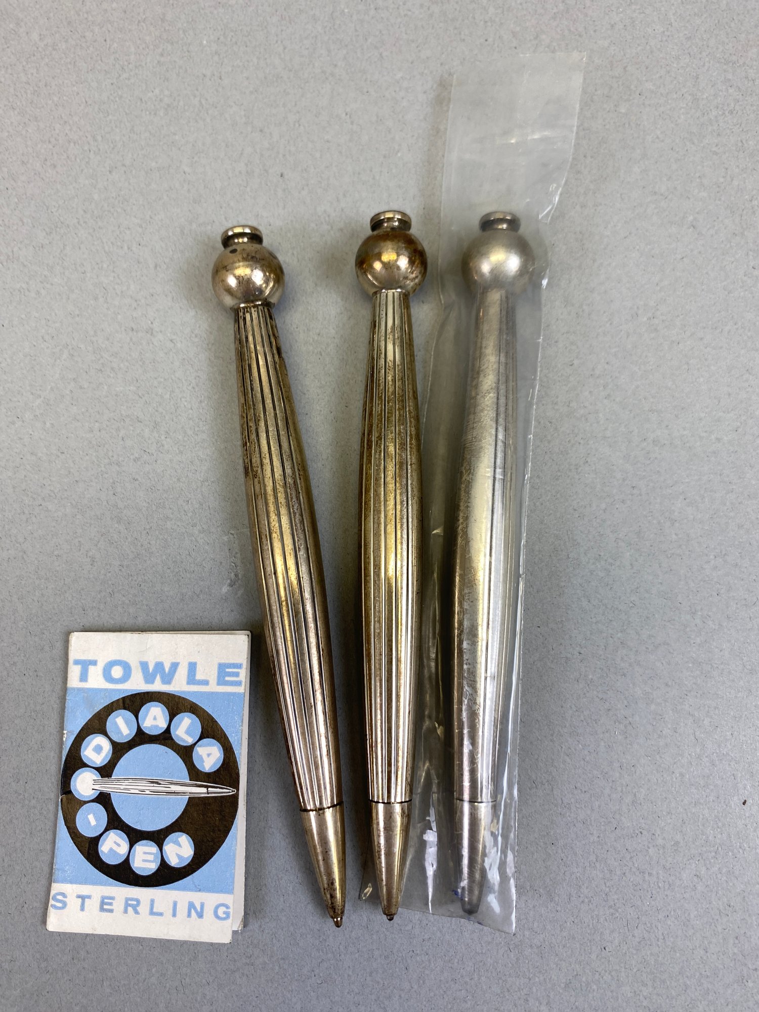 Vintage Sterling Silver Towle Rotary Dial A Pens #9985 | Auctionninja.com