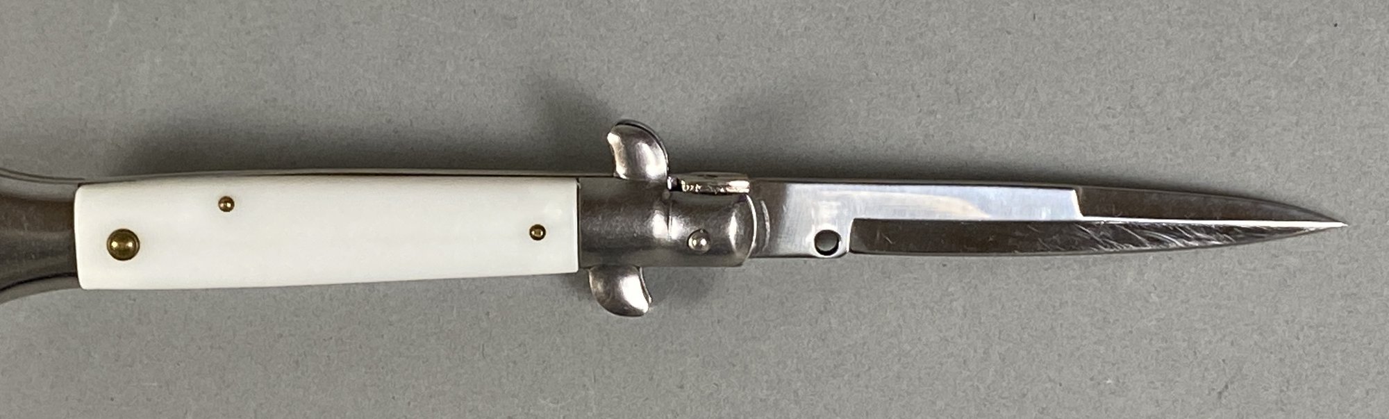Vintage Simulated Ivory Stiletto Bayonet Automatic Knife Or Switch ...