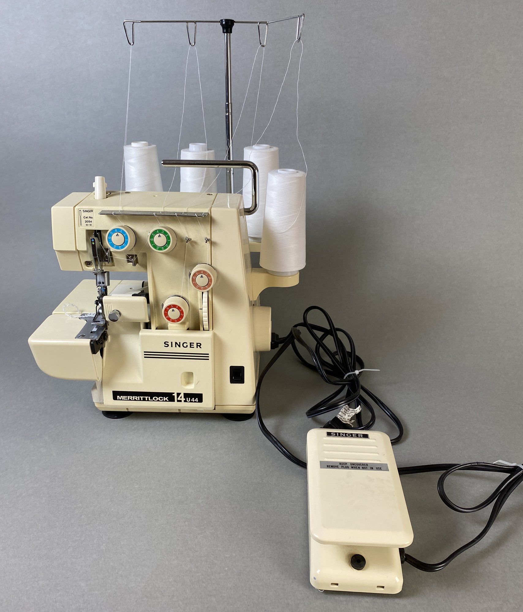 Singer Serger, Model 14U44B, With Foot Pedal & Spools Of White Thread ...