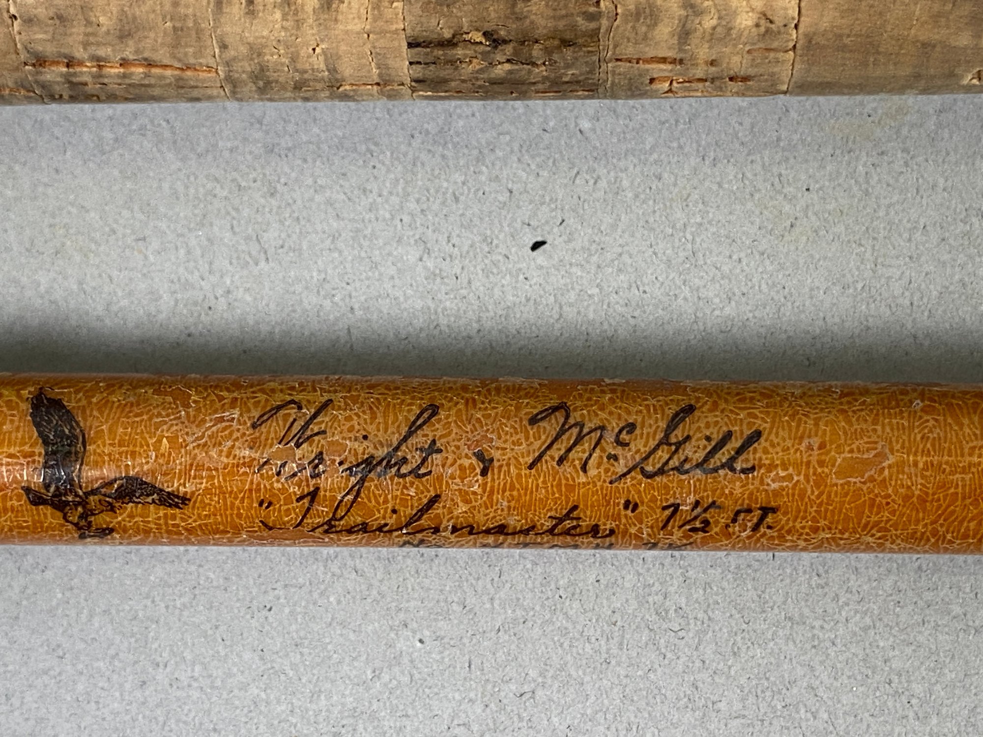 Vintage Wright & McGill Eagle Claw TrailMaster Spin Rod 7-1/2 Ft Model 4TMH & Storage Case ...