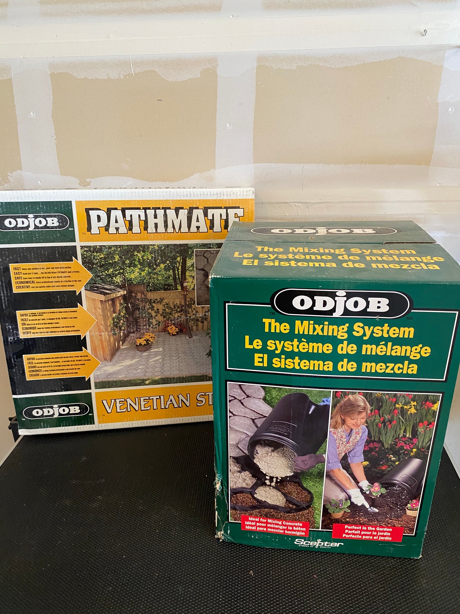 Two Odjob Kits For Creating A Textured Stone Pathway In Your Yard Or ...