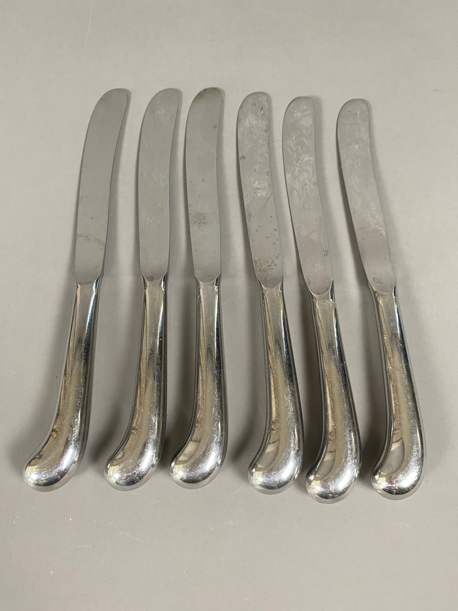 Set Of 6 Modern Hollow Pistol Knives By Dalia In The Barcelona Pattern ...