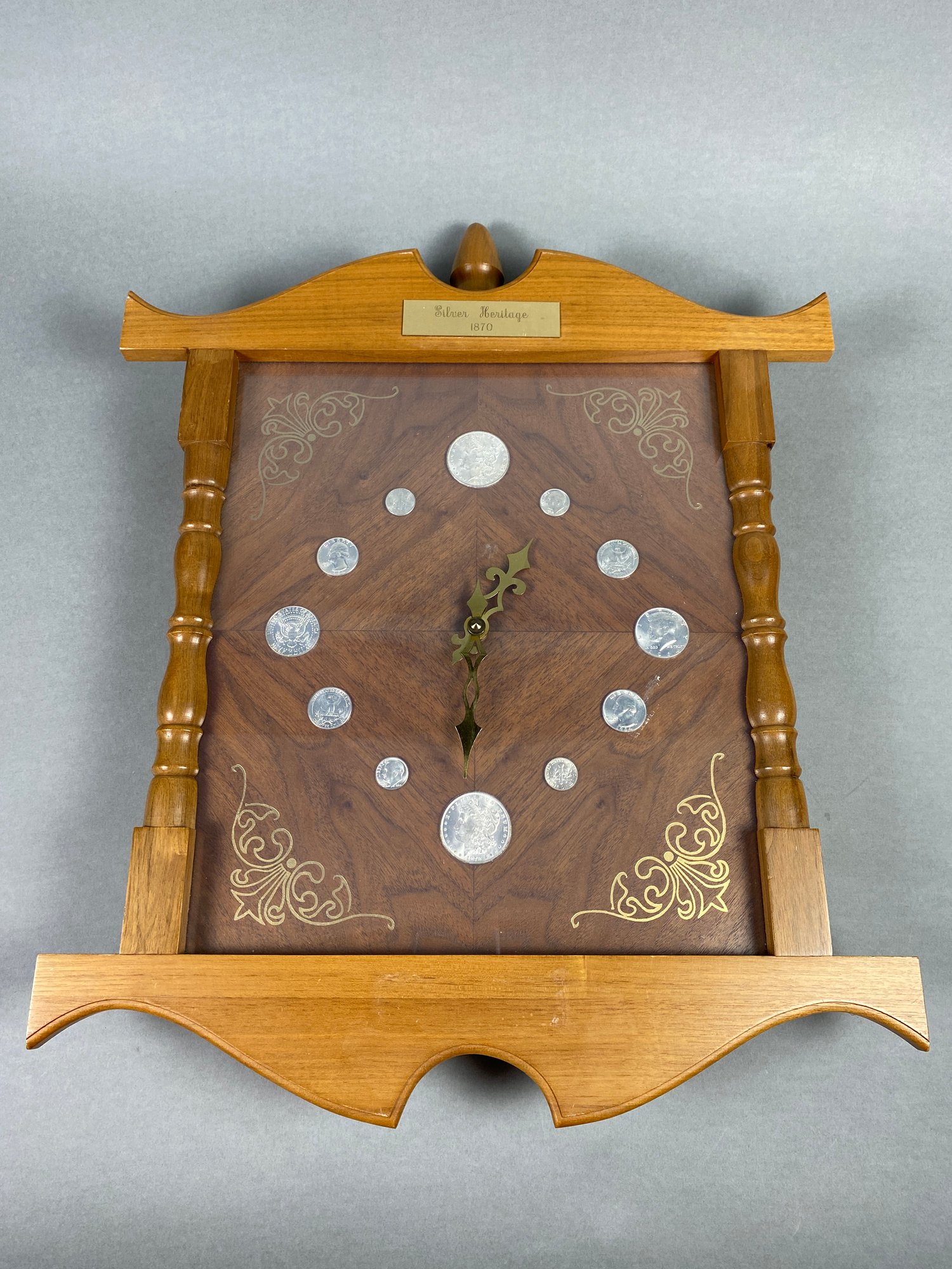 Very Cool Numismatic Coin Clock Titled Silver Heritage By Marion-kay ...