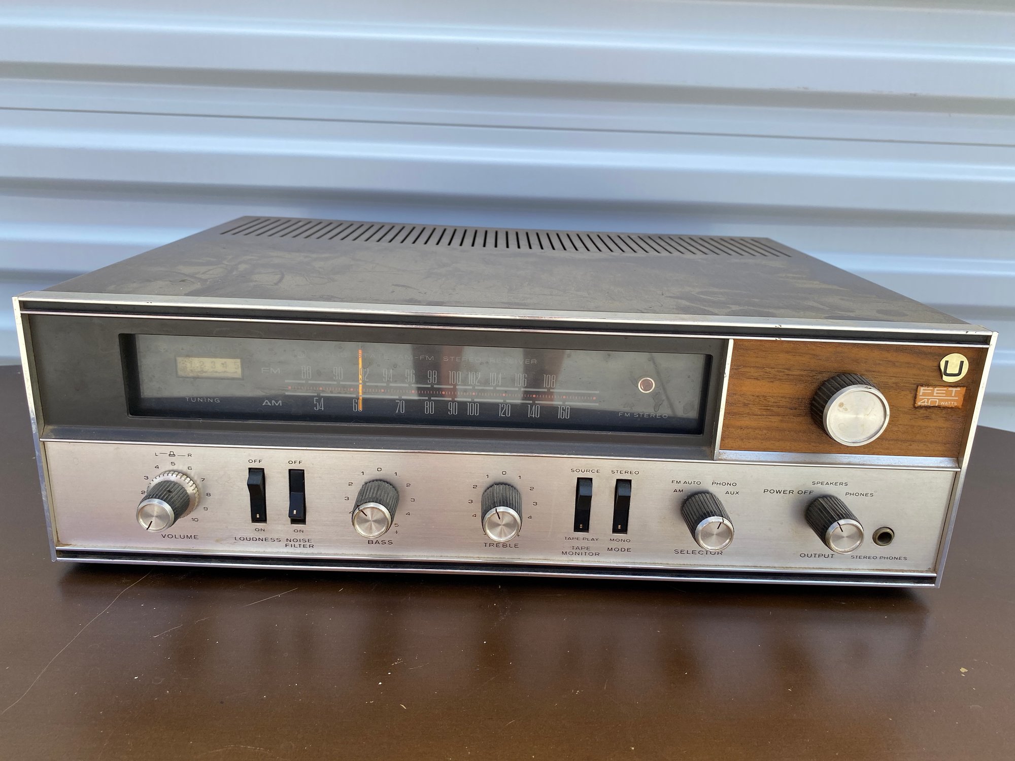 Vintage 40-watt Kenwood AM/FM Stereo Receiver, Model TK-40, FET #7261 ...