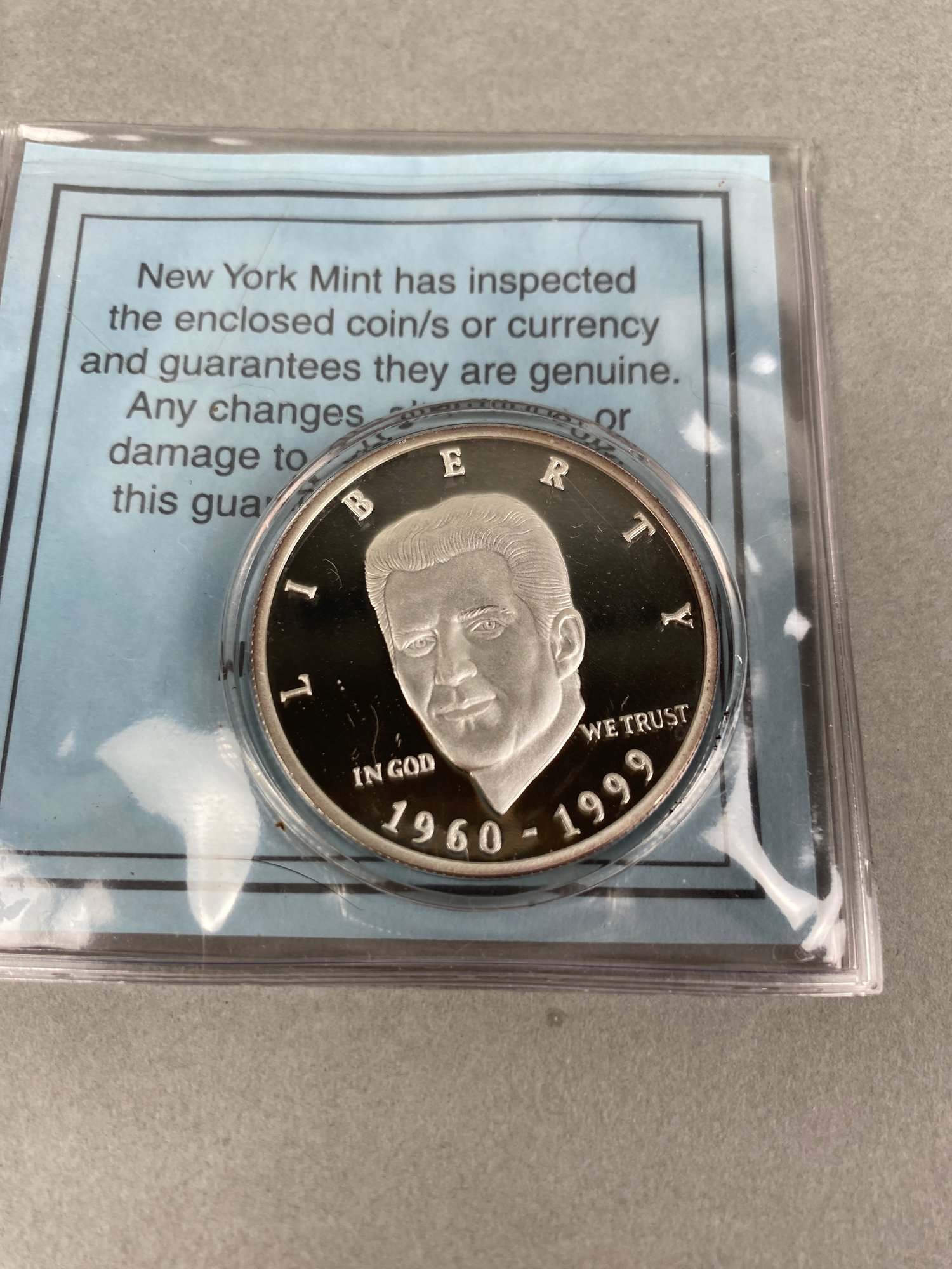1960-1999 John F Kennedy Jr Commemorative Coin, Salutes You, .999 Fine ...
