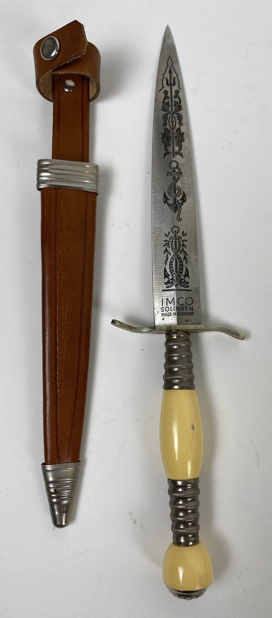 Vintage WWII German Made Solingen Boot Knife Or Dagger With Engraved ...