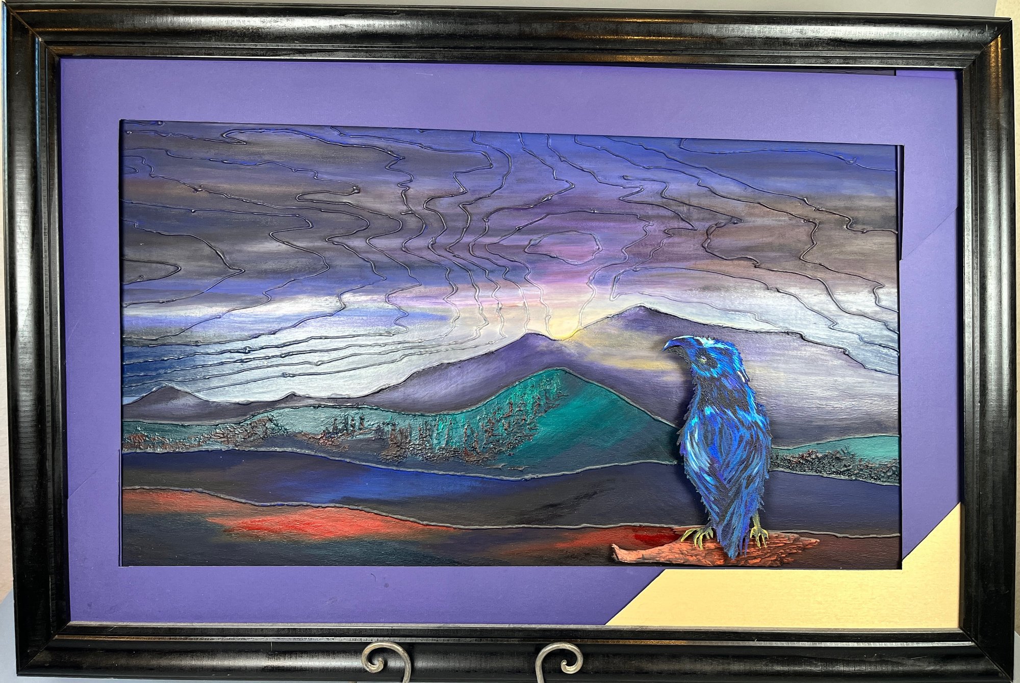 Stunning Large Mixed Media Framed Wall Art Featuring A Nature Scene & A ...