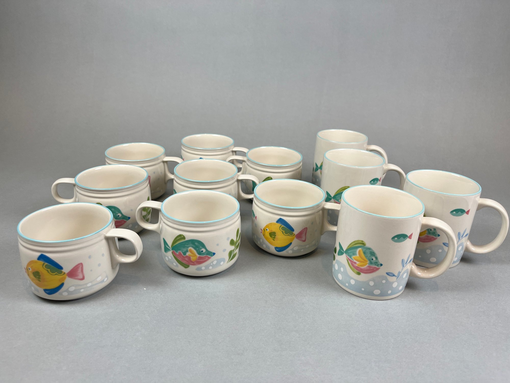 Fun Studio Nova Barrier Reef Mugs With Retro, Colorful, Fish Design ...