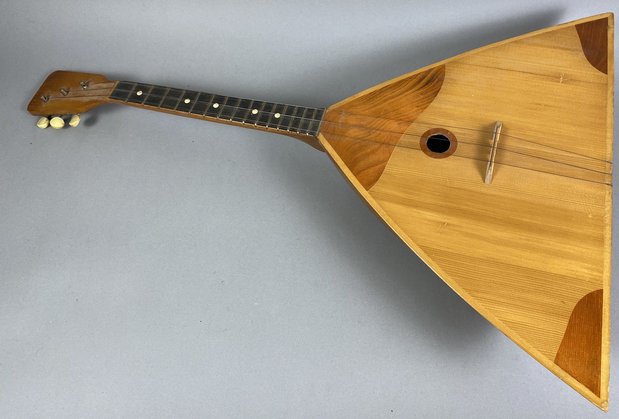 Vintage Three String Russian Balalaika Stringed Instrument #12707 ...