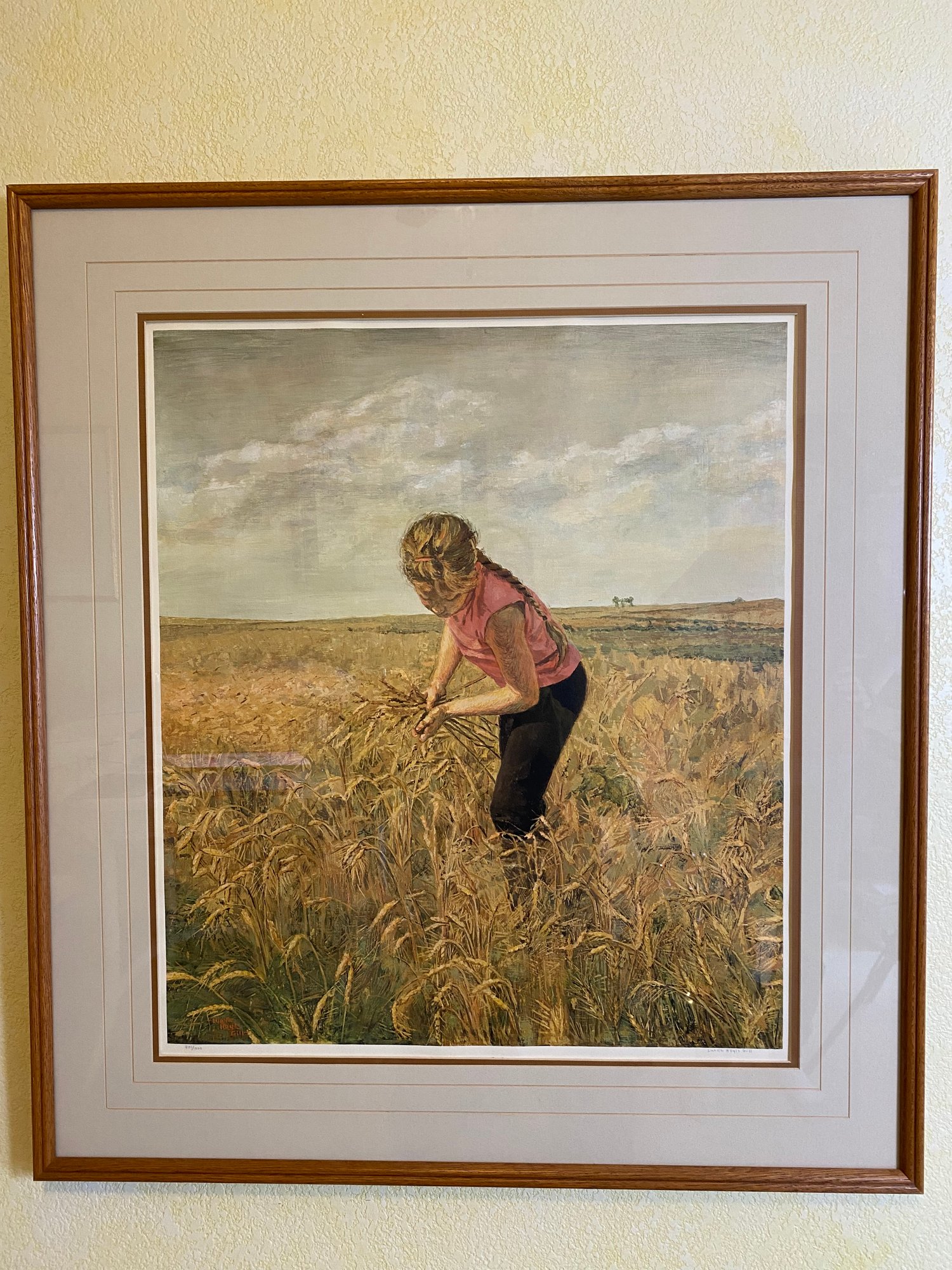 Adorable Framed Limed Edition Print By Lundy Hoyle Gill Titled Lundy In ...