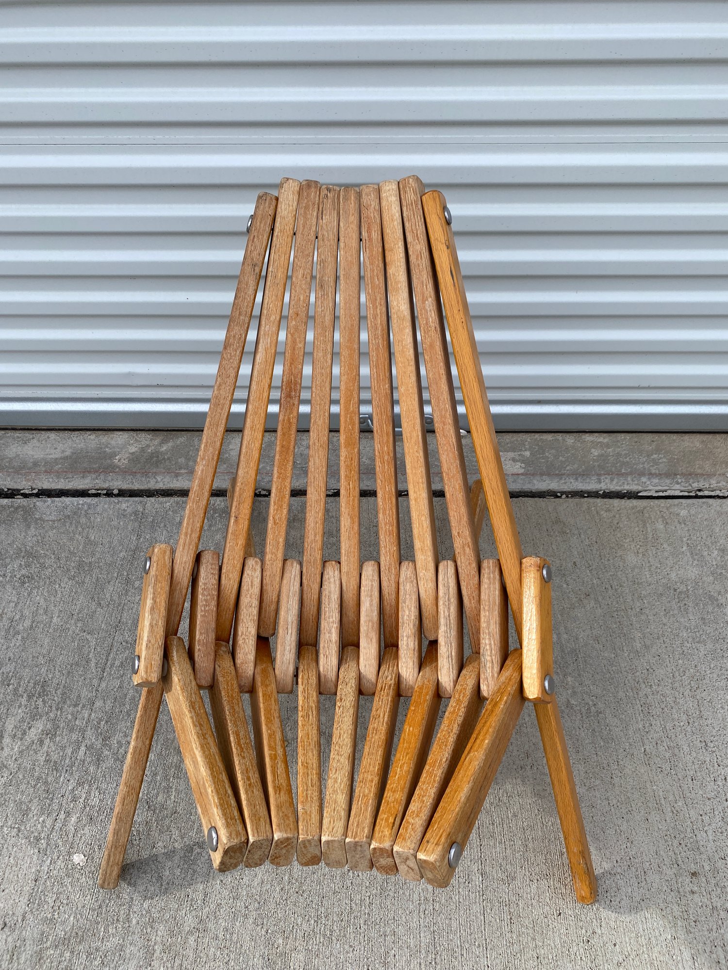 Awesome Folding Wooden Lawn Chair With Slant Back By Innovative ...