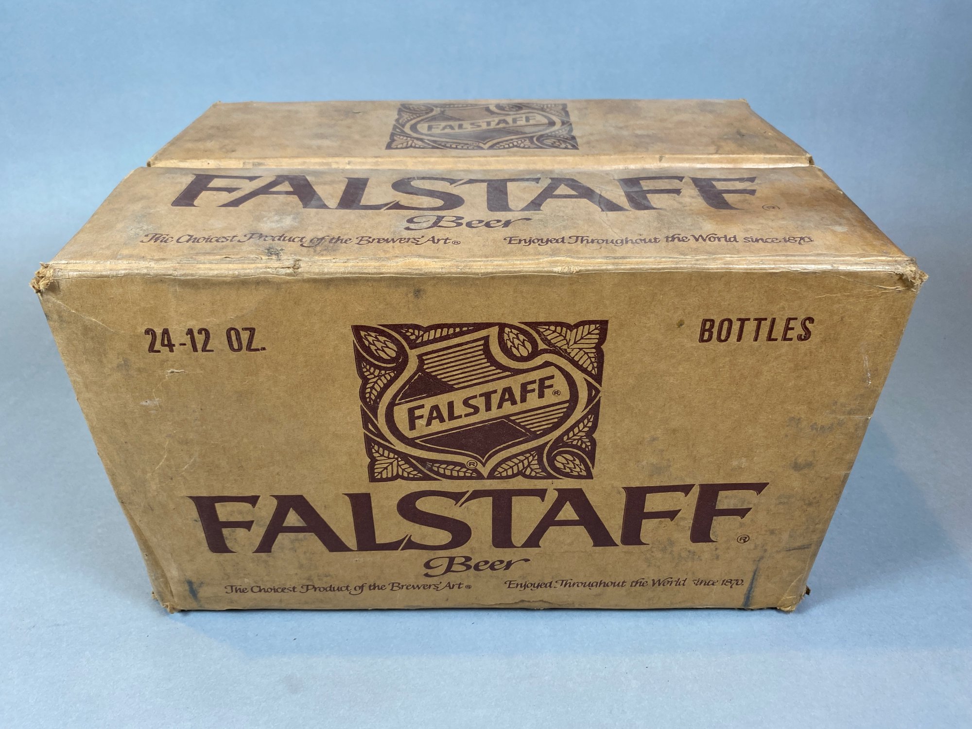 Case Of 24 Vintage 1960s Falstaff 12 Oz Beer Bottles In Original ...