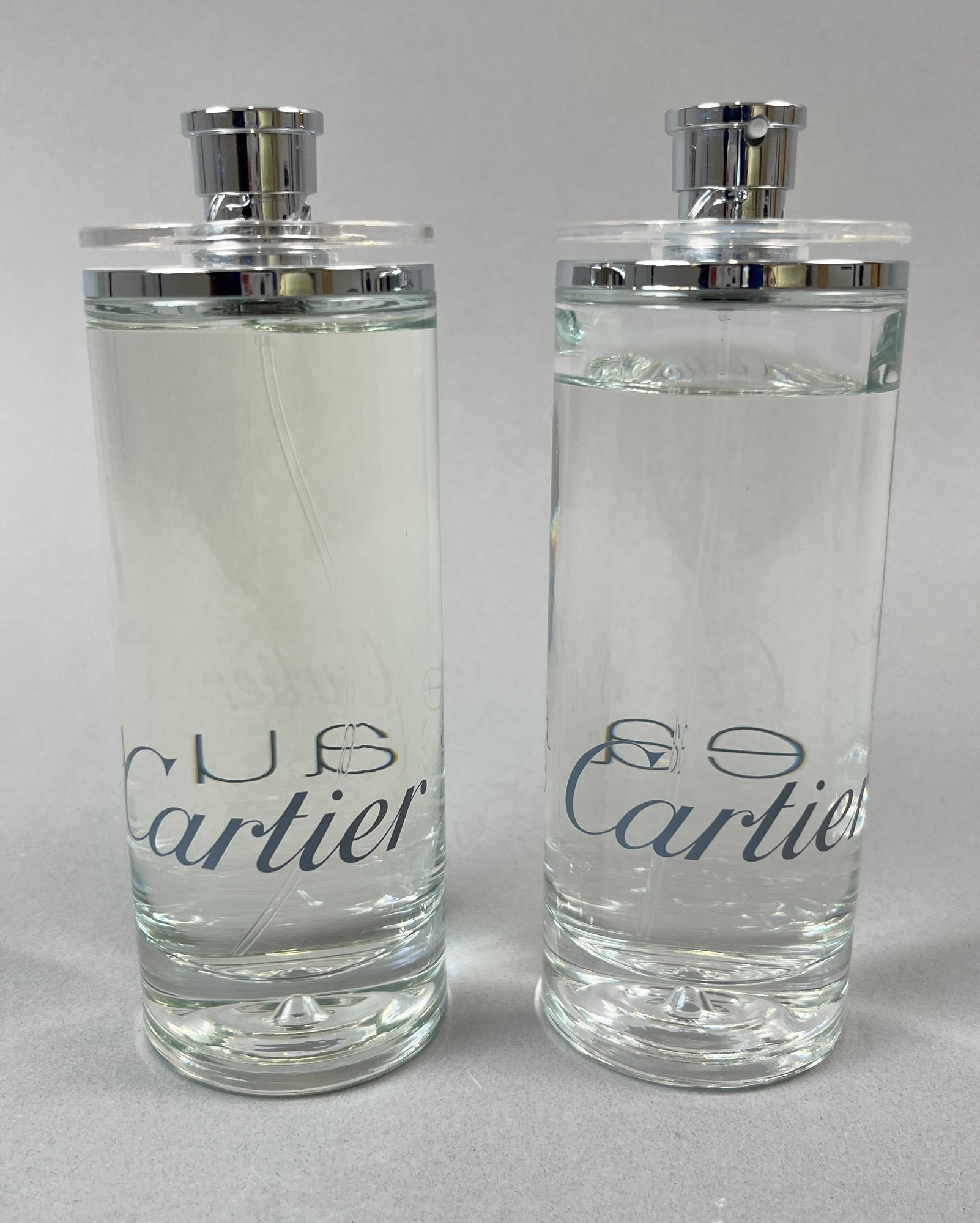 Two Bottles Of Eau De Cartier Perfume Or Cologne 6.75 Fluid Ounces ...