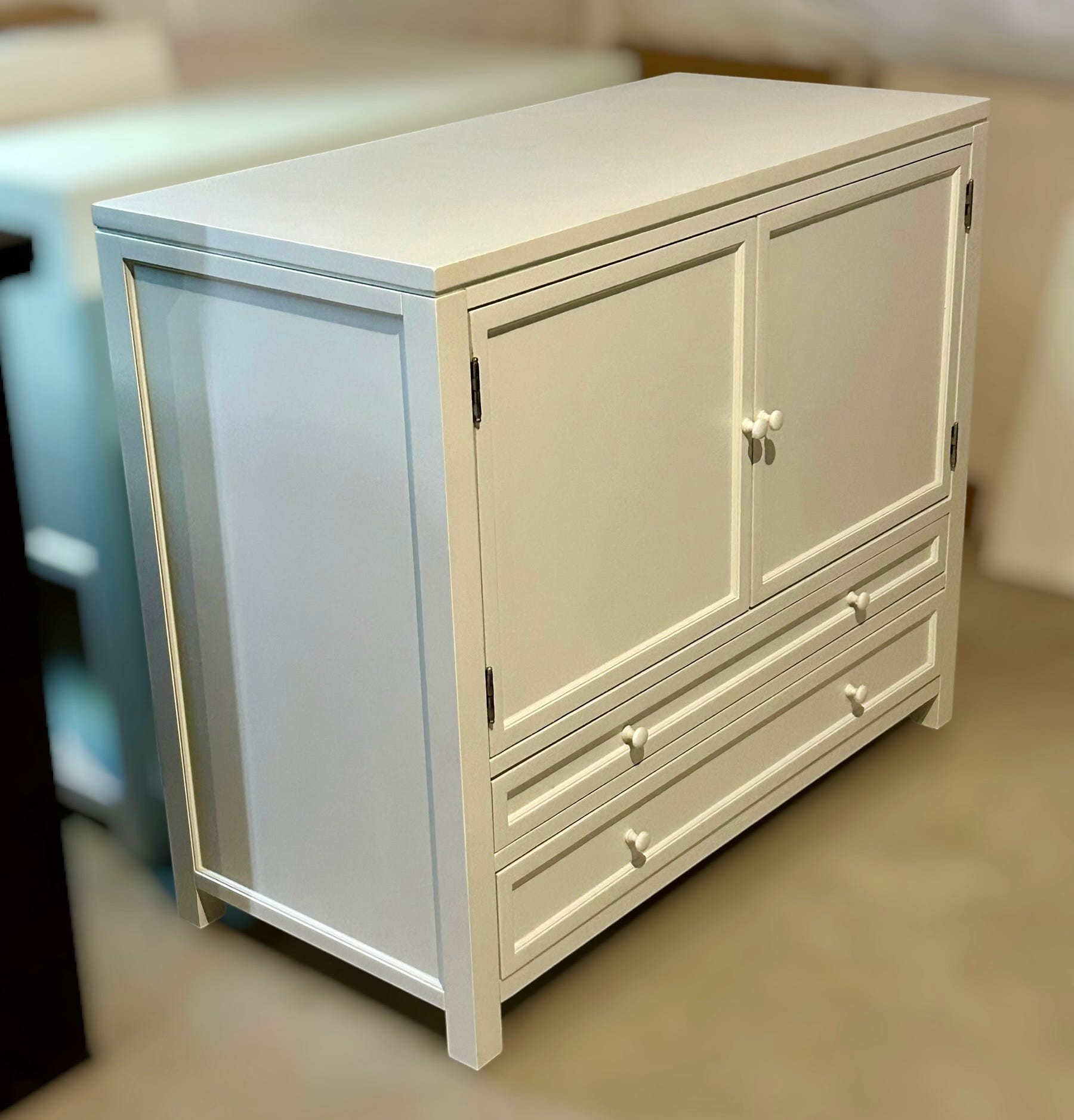 Home Decorators Collection 2 Door 2 Drawer Storage Cabinet W/ Boxed ...