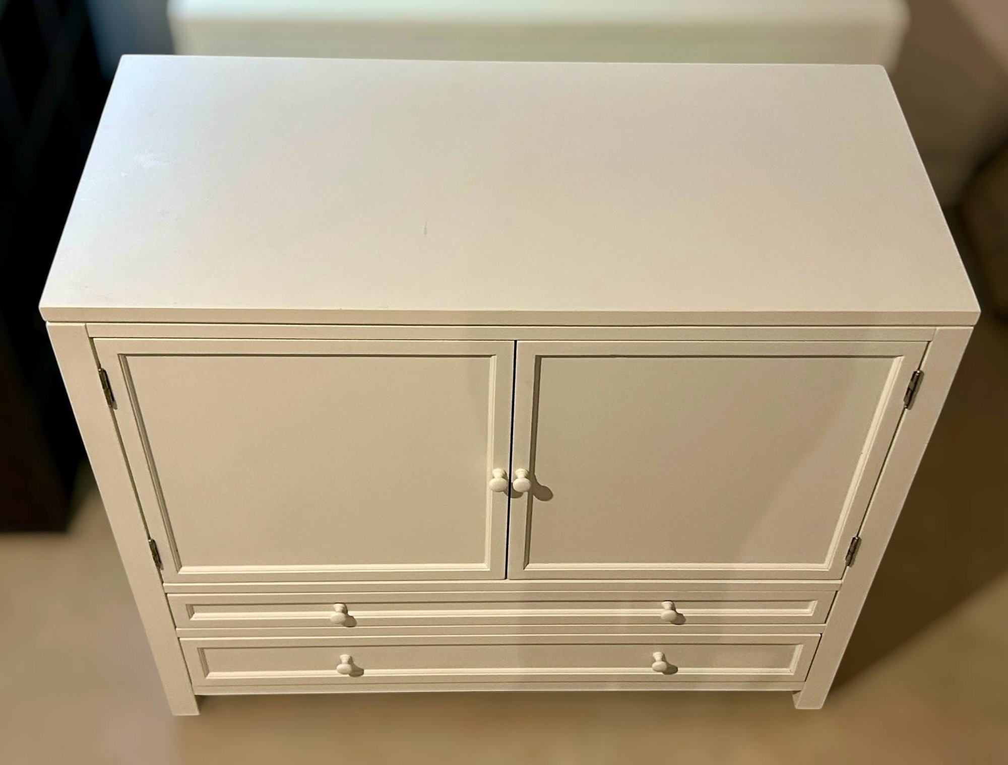 Home Decorators Collection 2 Door 2 Drawer Storage Cabinet W/ Boxed ...