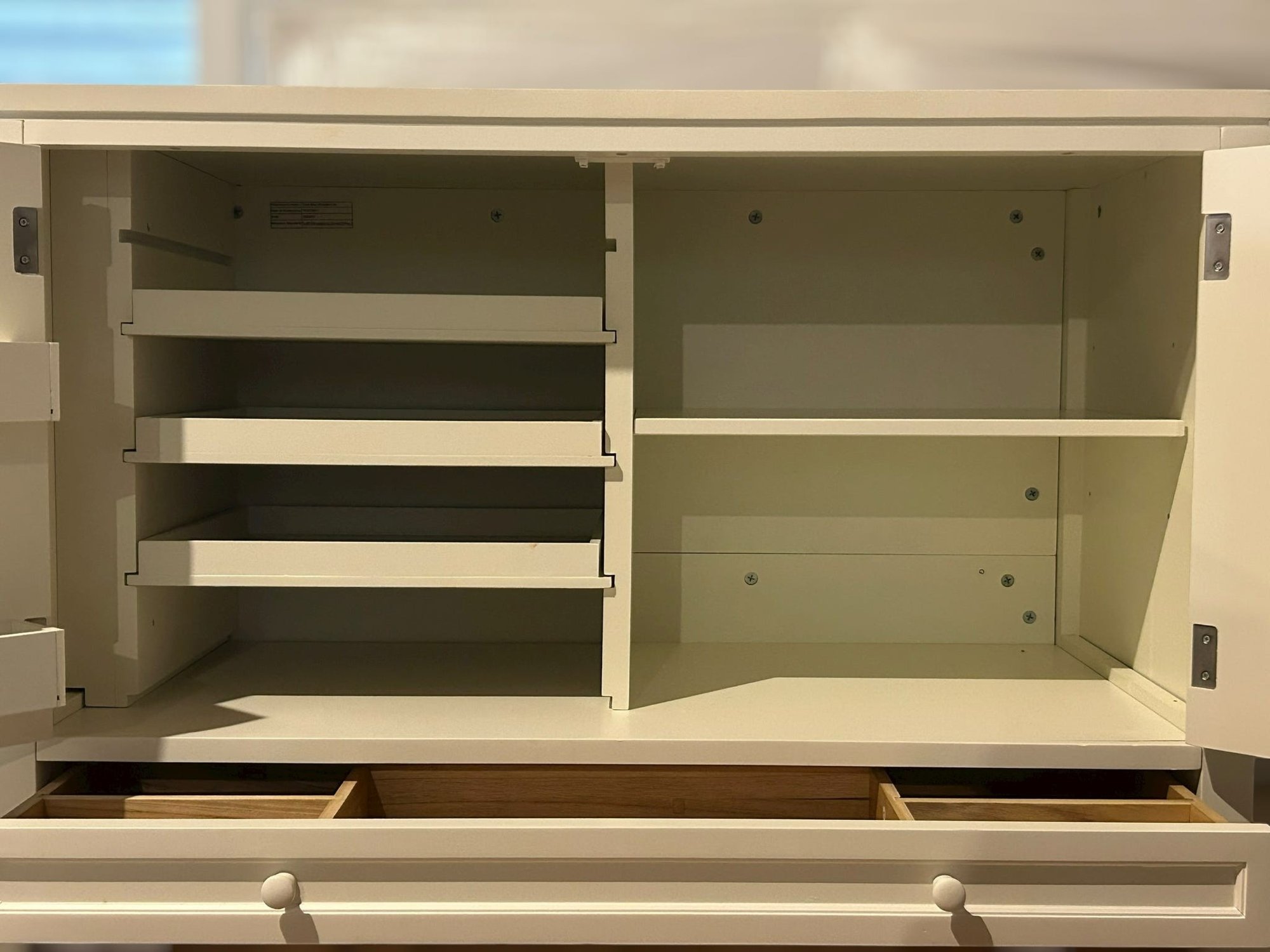 Home Decorators Collection 2 Door 2 Drawer Storage Cabinet W/ Boxed ...