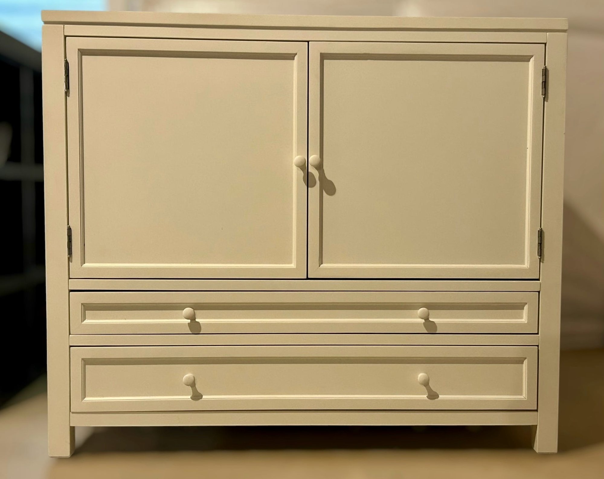 Home Decorators Collection 2 Door 2 Drawer Storage Cabinet W/ Boxed ...