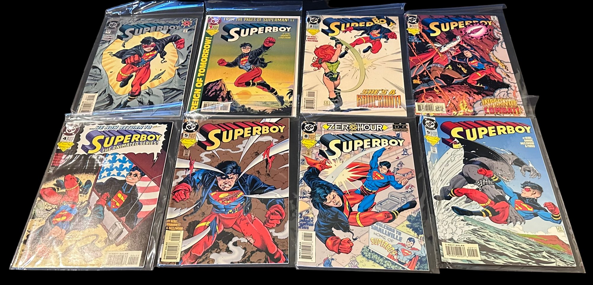 SuperBoy Comic Book Collection Issues 0-5, 8, And 9 - Lot Of 8 #4037 ...