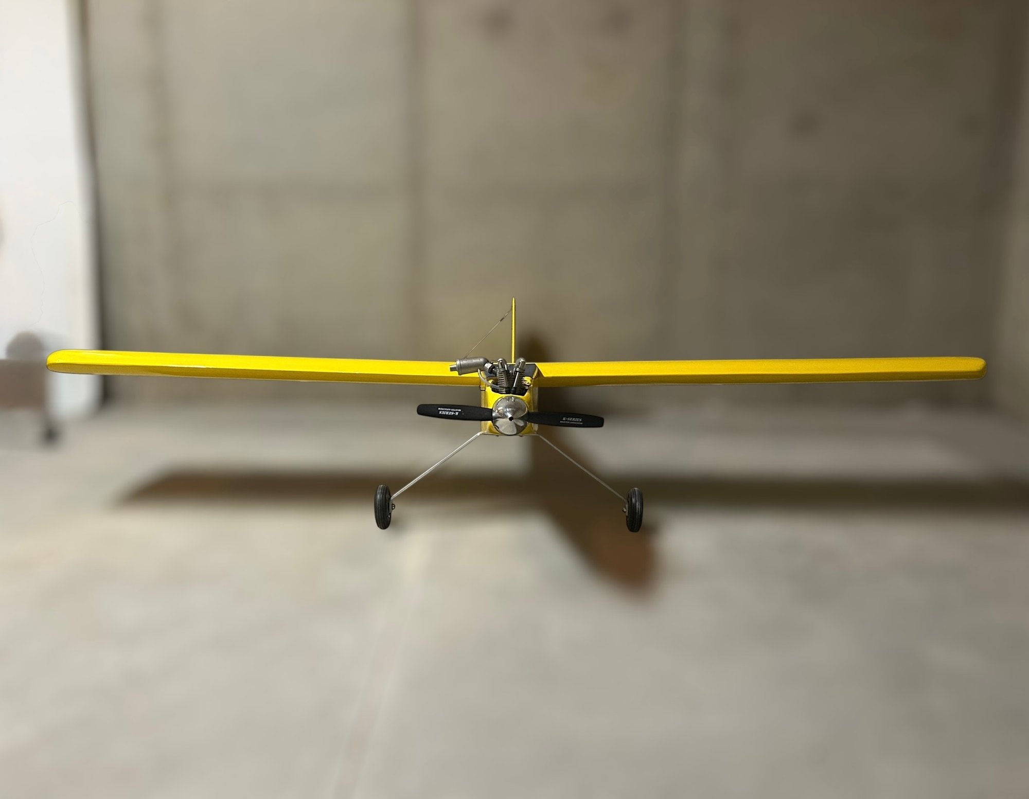 Awesome Black & Yellow Gas Powered Wood Hobby RC Plane #32222 ...
