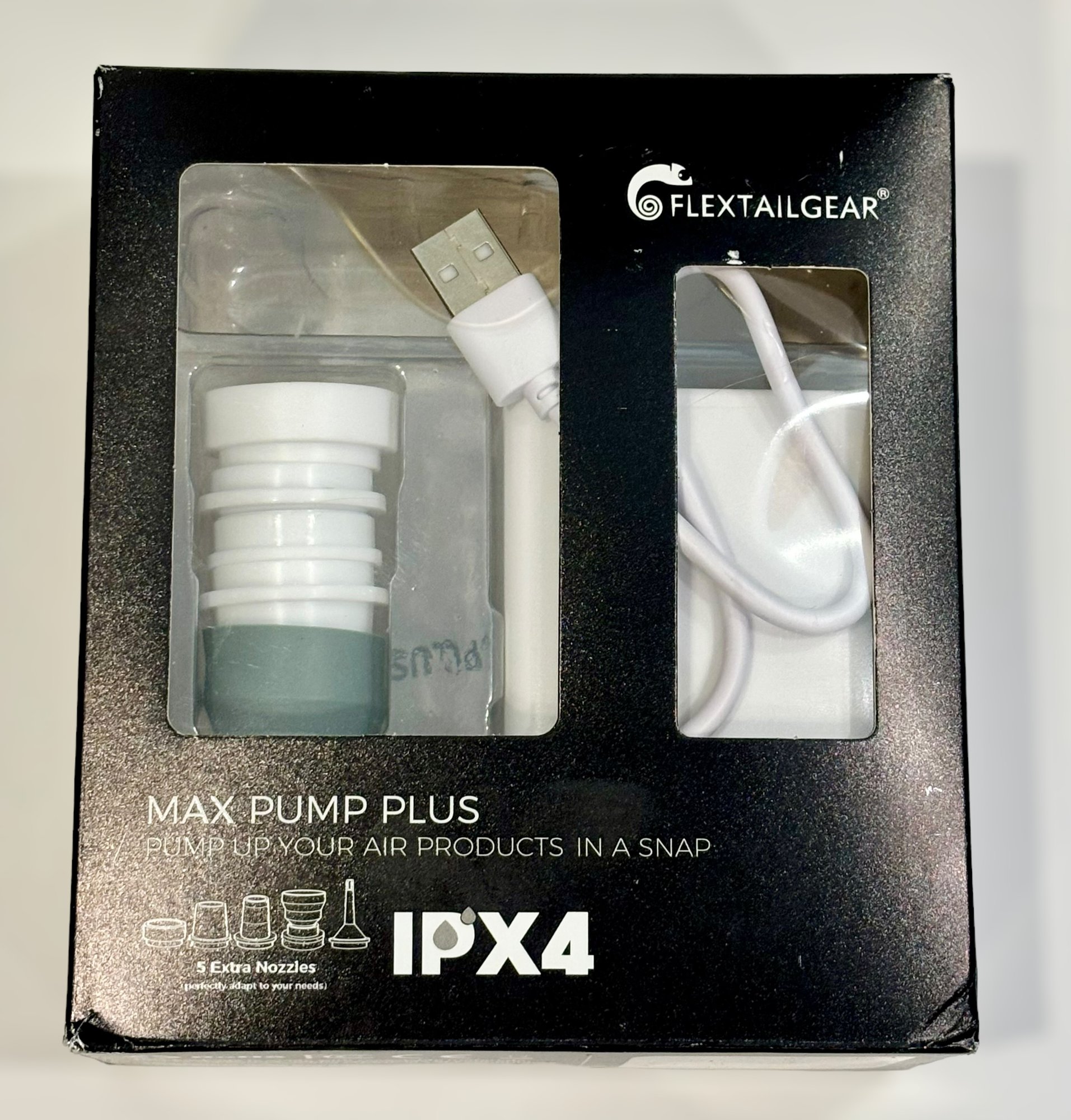 FLEX TAIL GEAR Max Pump Plus Small Air Pump W/ 5 Nozzles #10496 ...