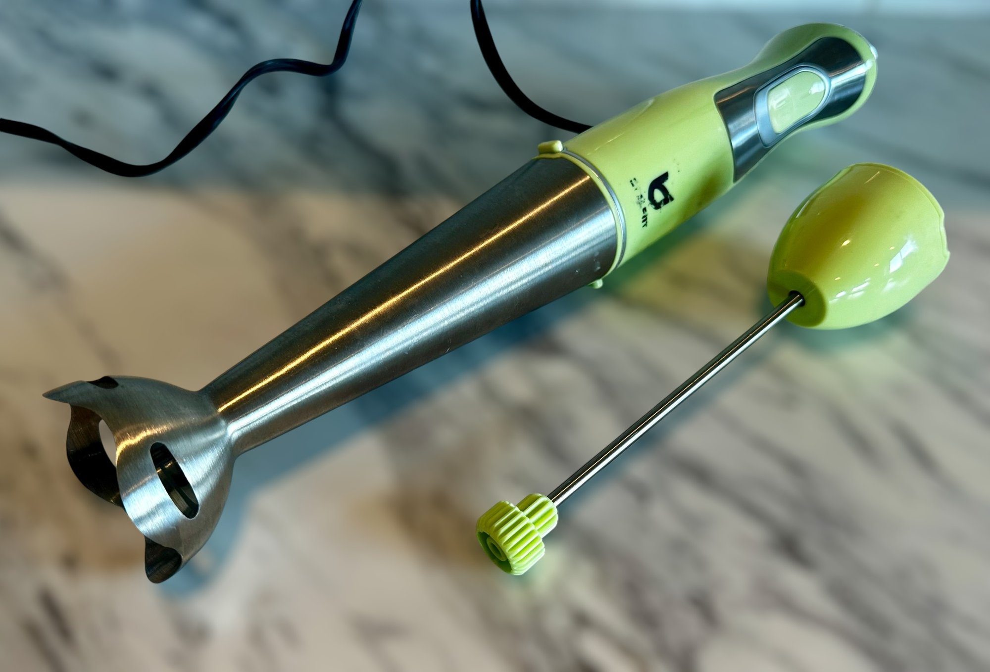 Stainless Steel And Green Hand Mixer #15617 | Auctionninja.com