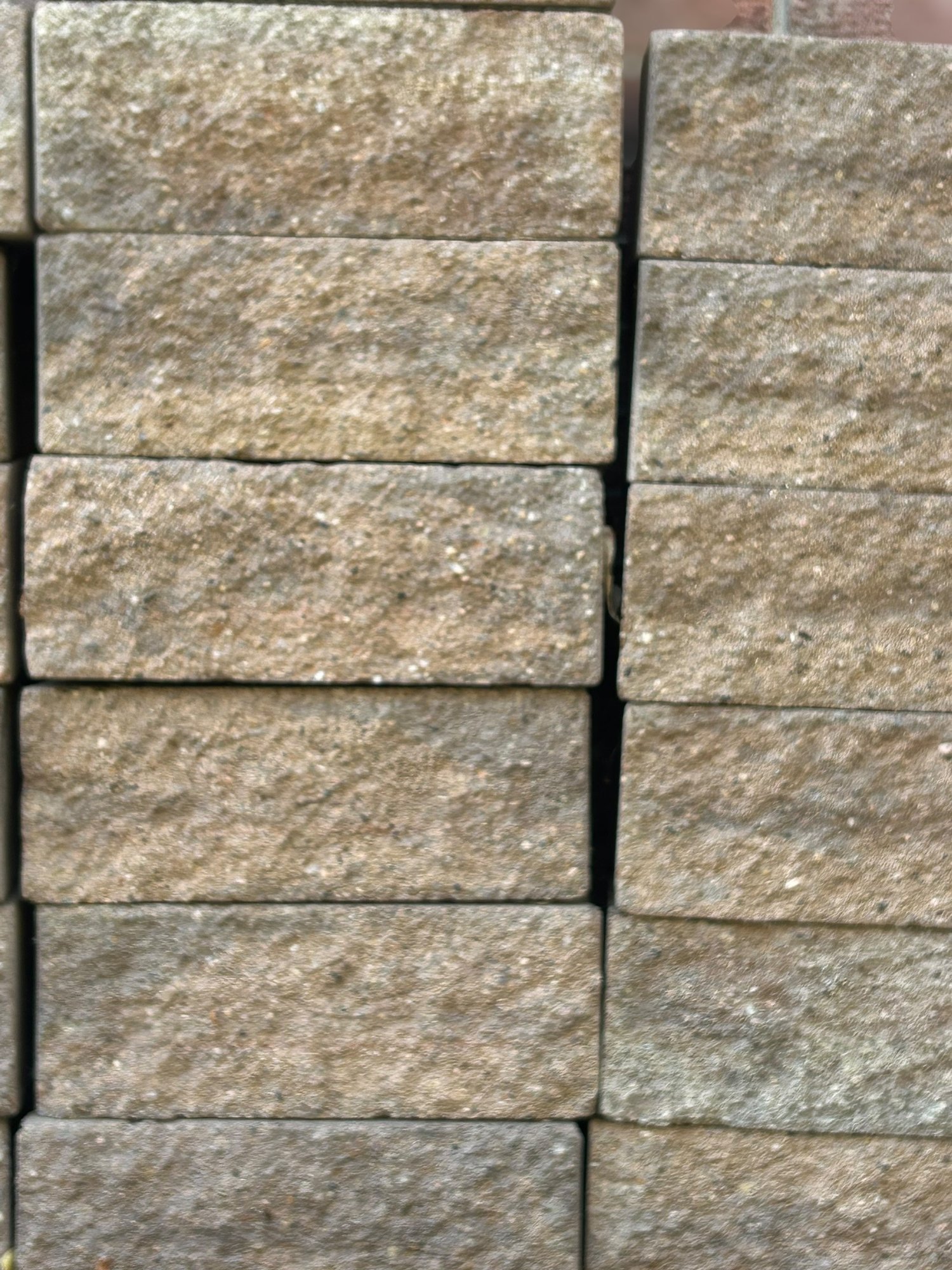 Collection Of Cinder Wall Block & Red Bricks #30841 | Auctionninja.com