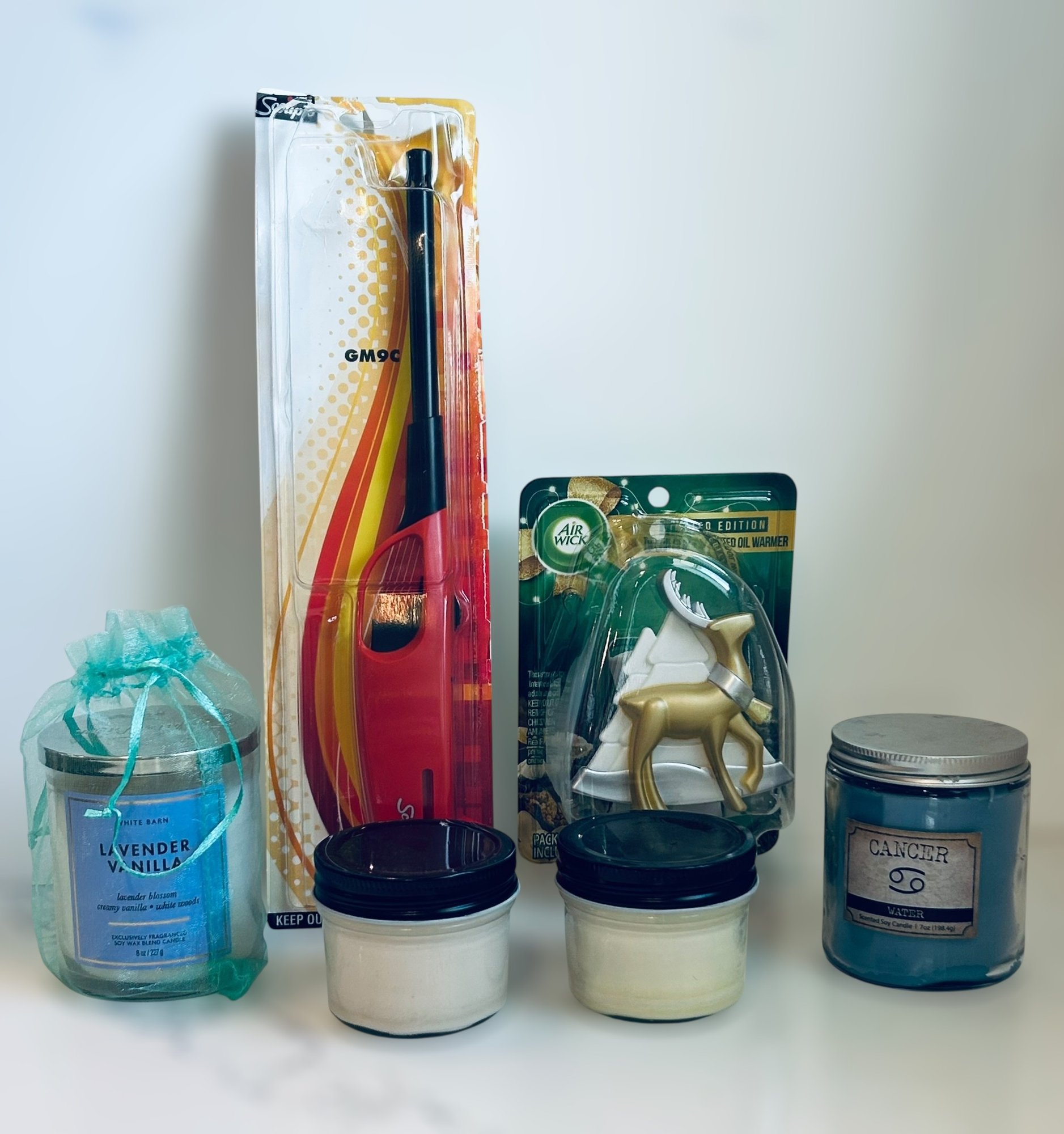 Assortment Of Candles, Fragrance Plug In & Push Start Lighter New - Set ...
