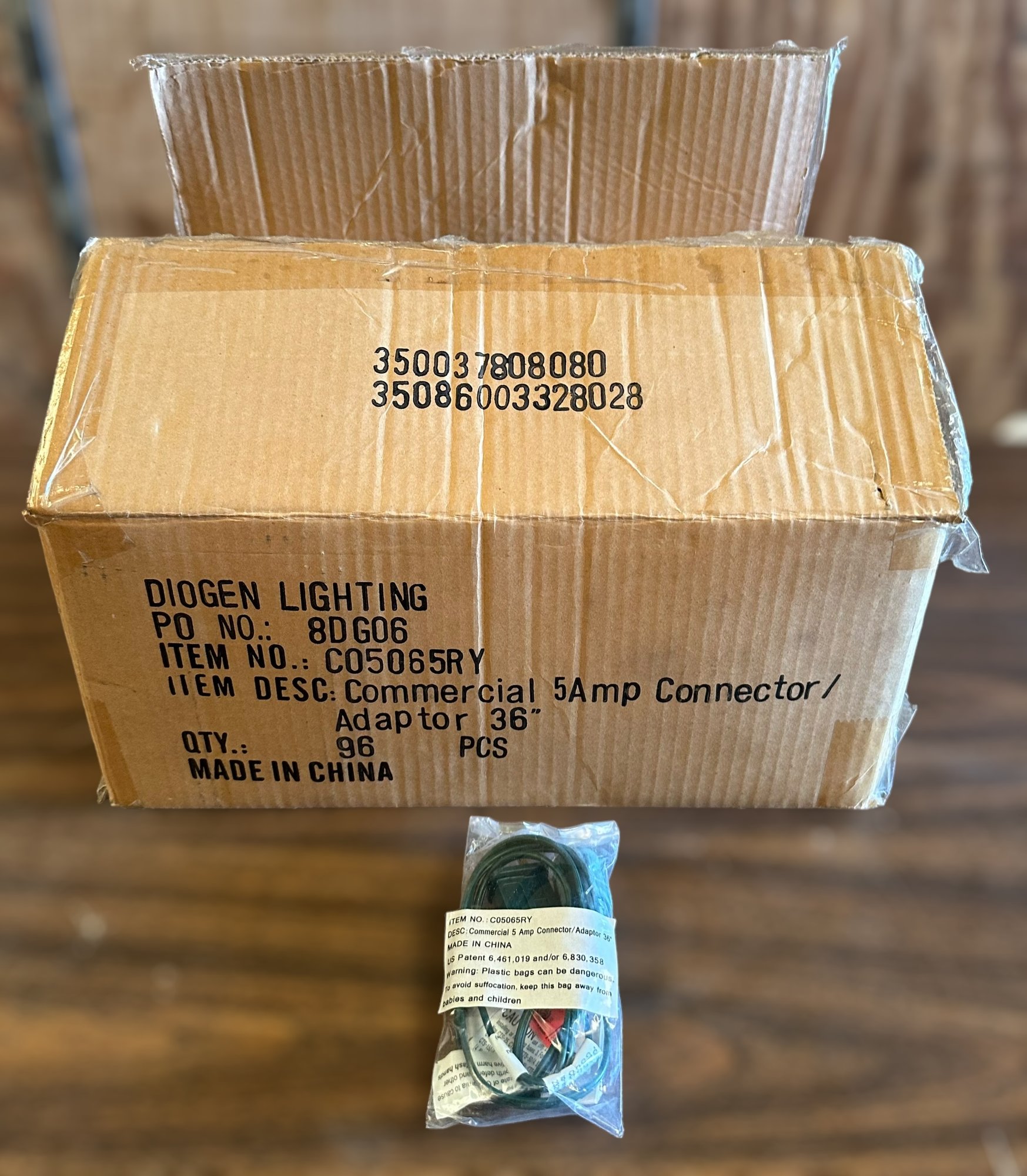 Commercial 5 Amp Connector/adaptor 36in - Set Of Approx. 95 #12811 ...