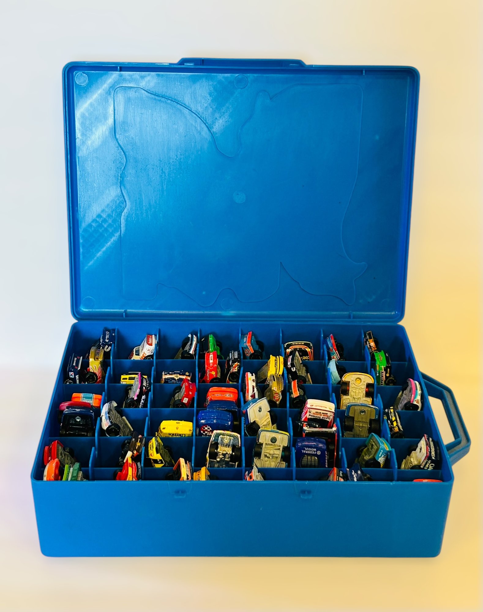 Retro Mattel Hot Wheels 48 Car Storage Box With Misc Cars Lot 3 Of 3 ...
