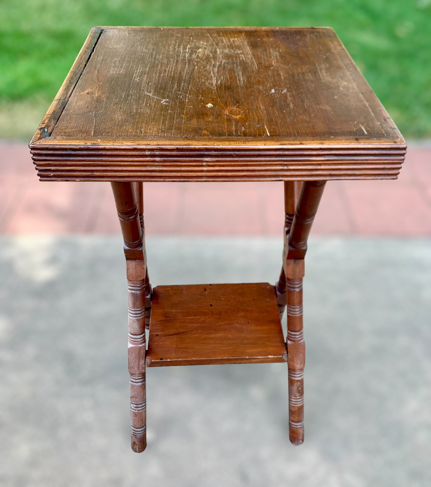 Antique Folding Side Table #13892 | Auctionninja.com
