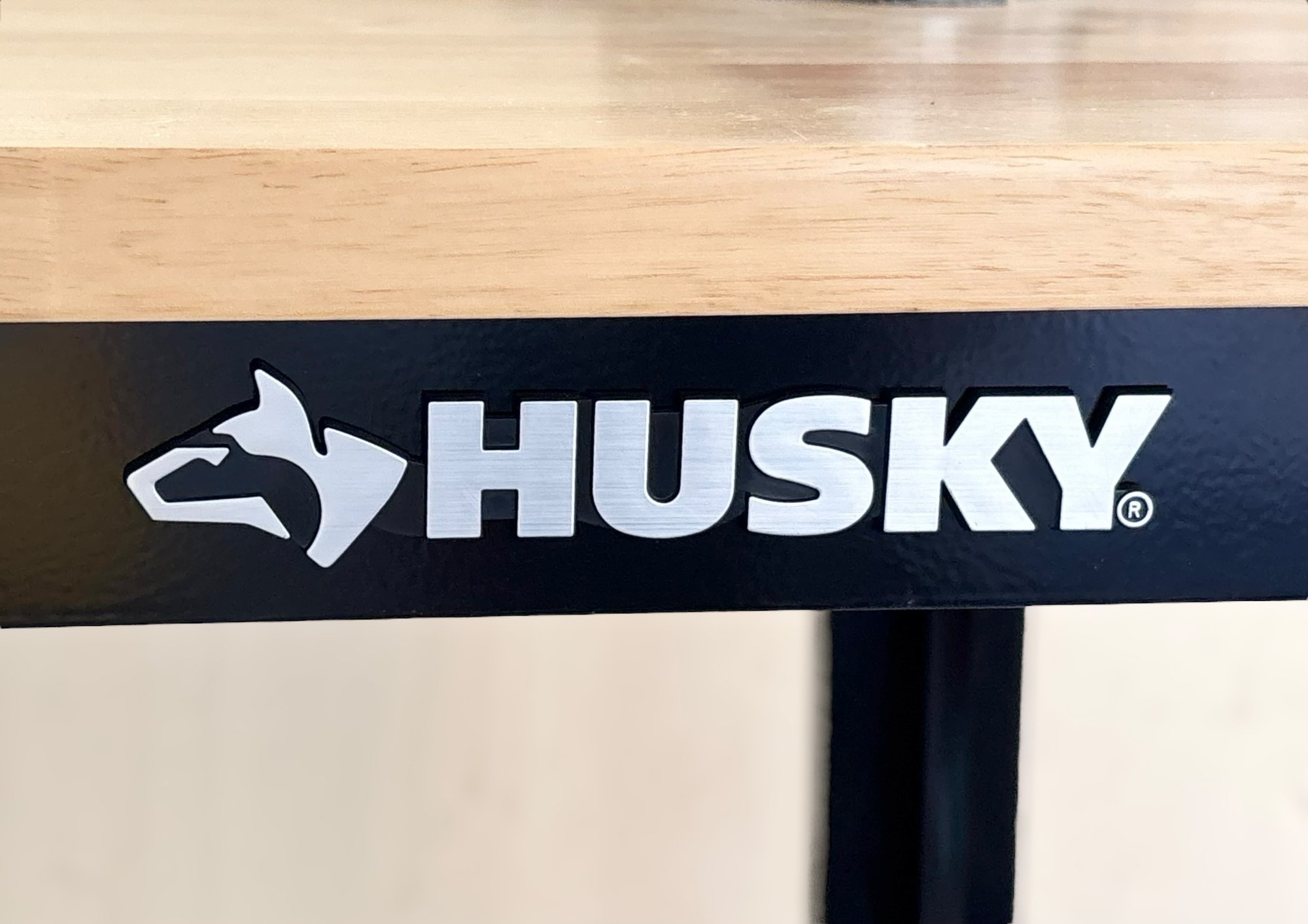 Husky Wood & Metal Rolling 2-tier Work Bench W/ Attached Vise #22113 ...