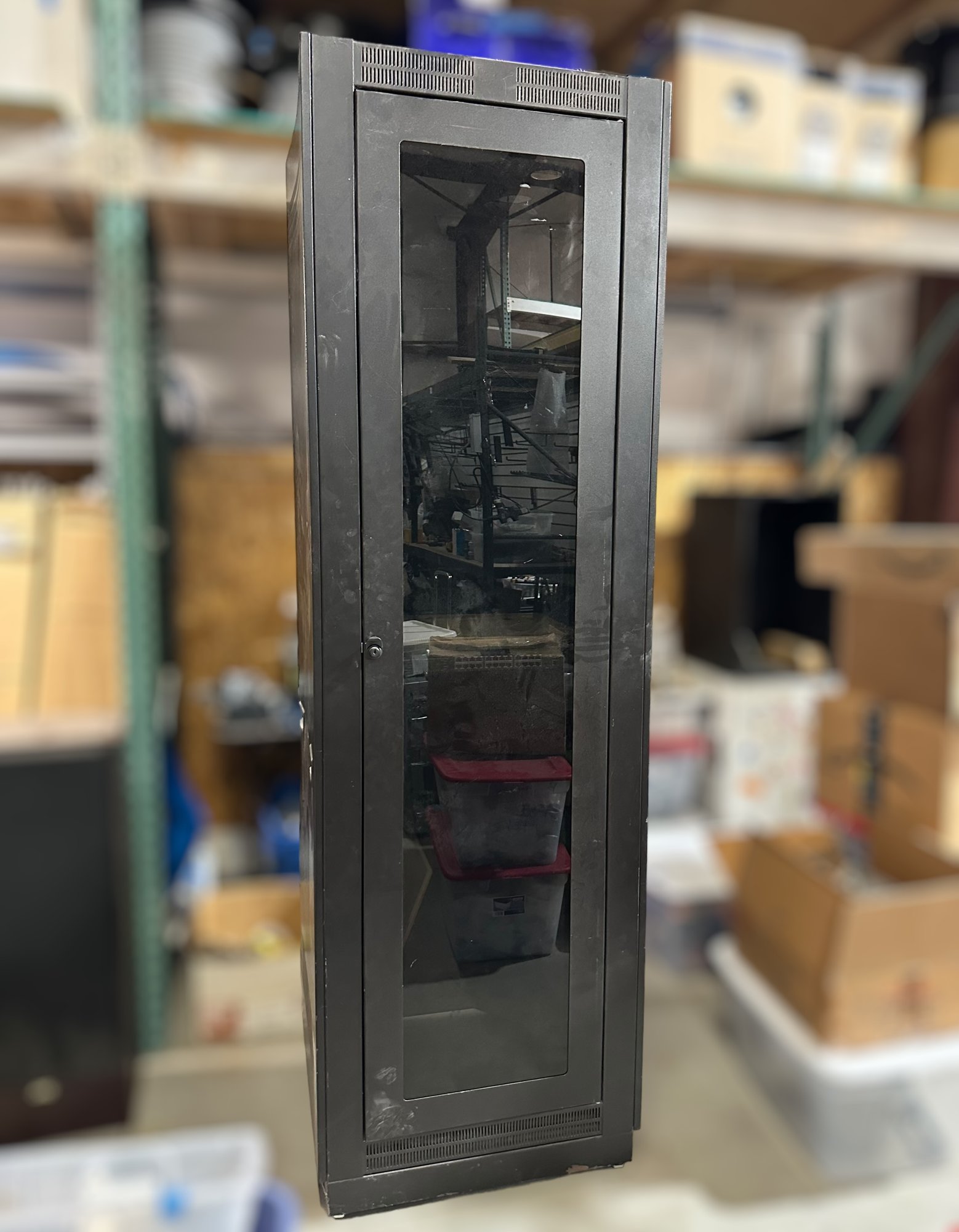 AV Tower W/ Two Doors & Wheels #12861 | Auctionninja.com
