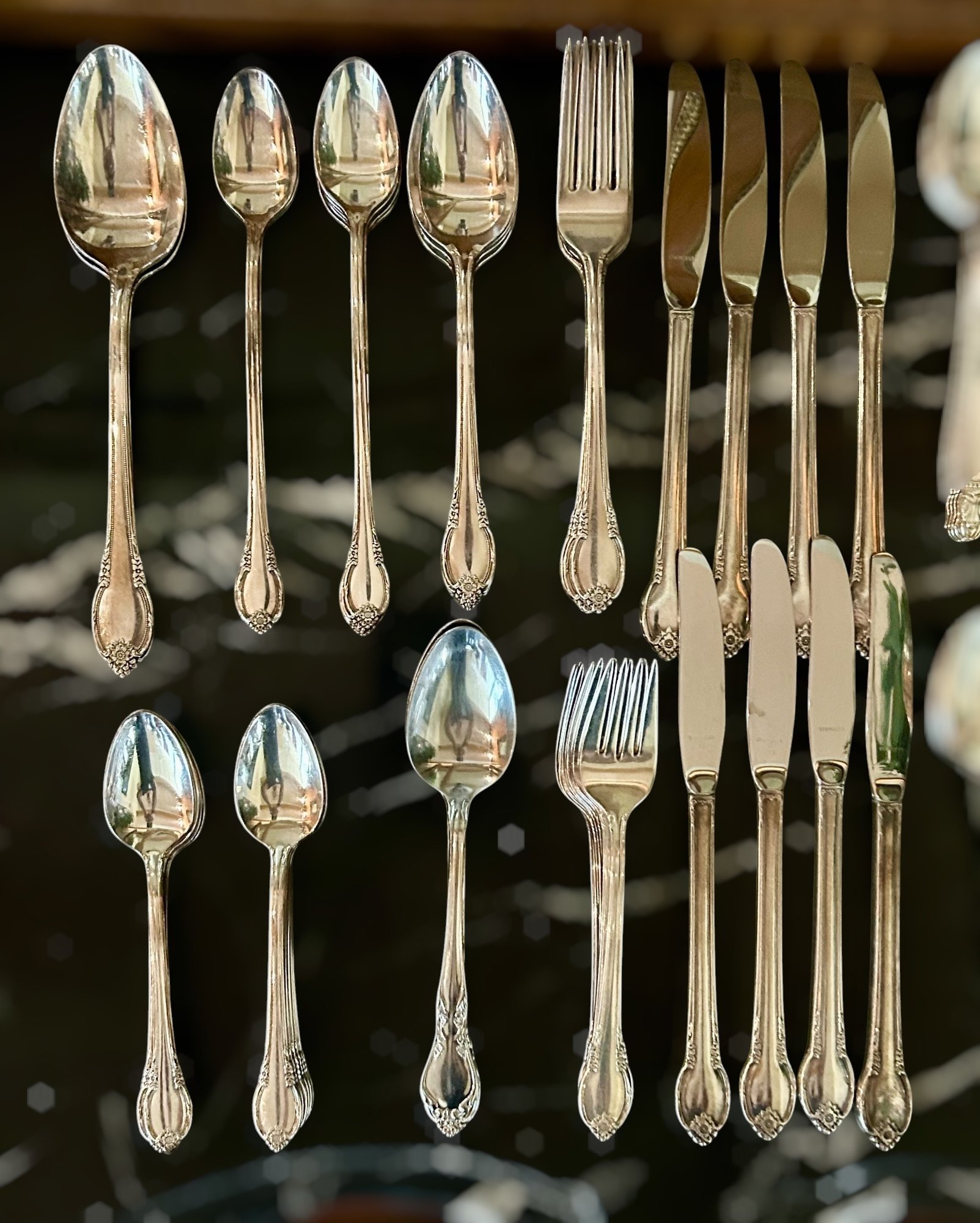 Massive Collection Of WM Rogers & Son Silver Plate Flatware - Mixed ...