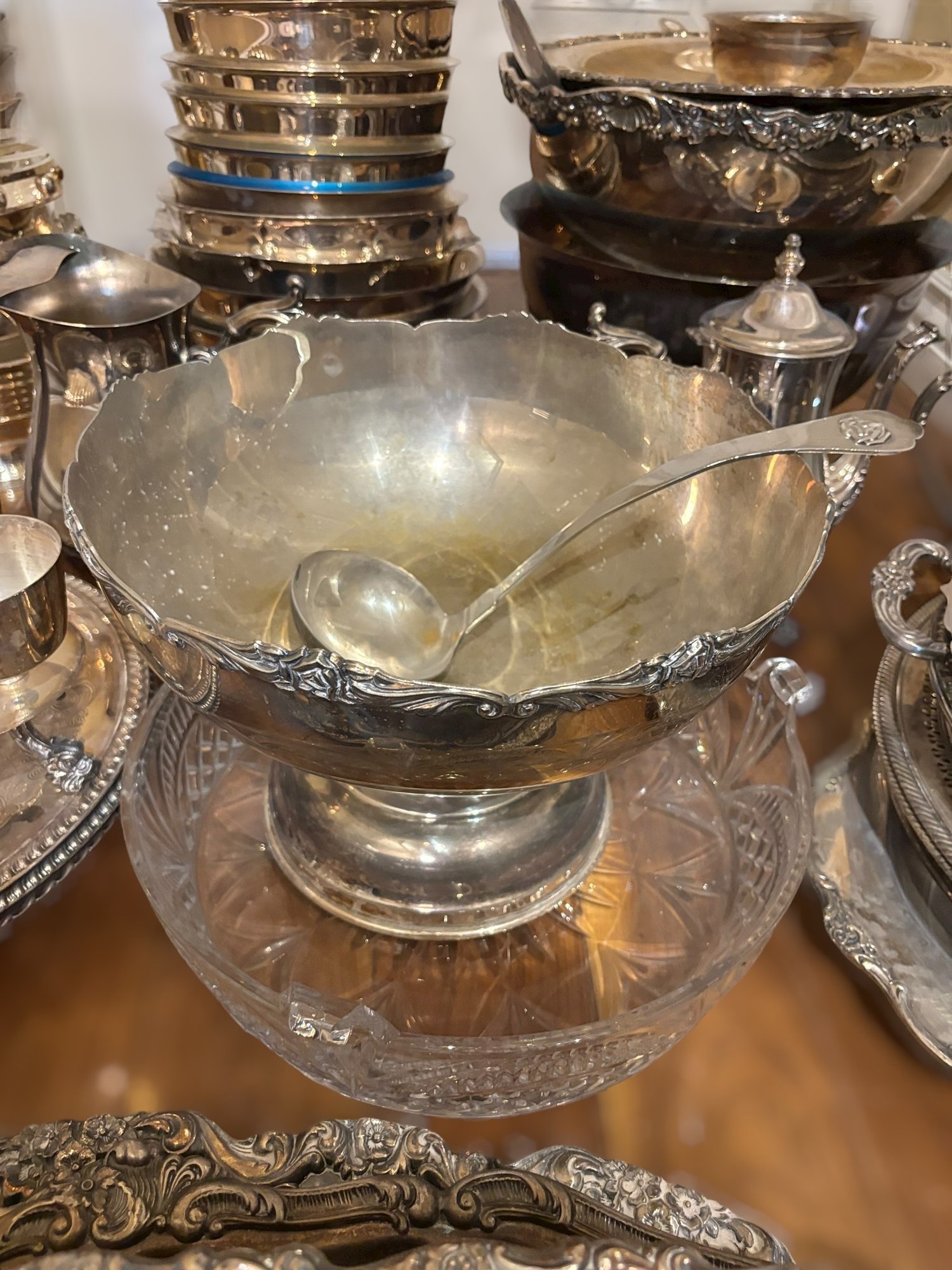Large Collection Of Decorative Silver-Plate Dishes - Lot 2 Of 2 #29967 ...
