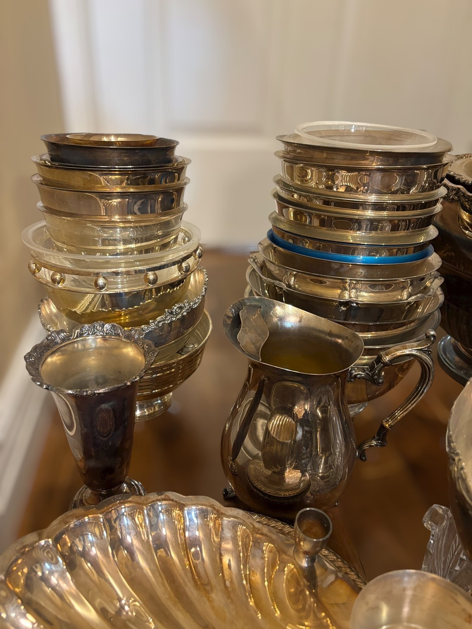 Large Collection Of Decorative Silver-Plate Dishes - Lot 2 Of 2 #29967 ...