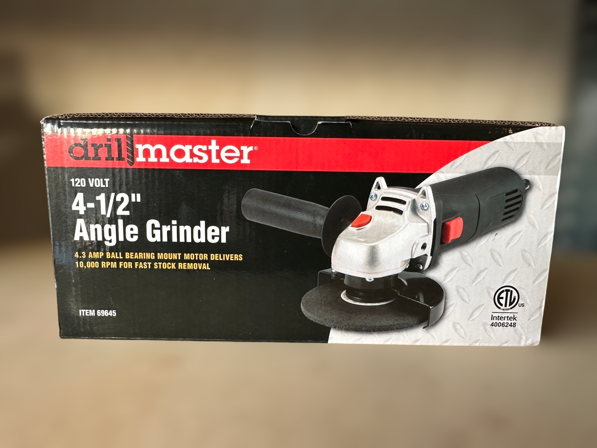 Drill Master 120 Volt 4 1/2" Angle Grinder #8668 | Auctionninja.com