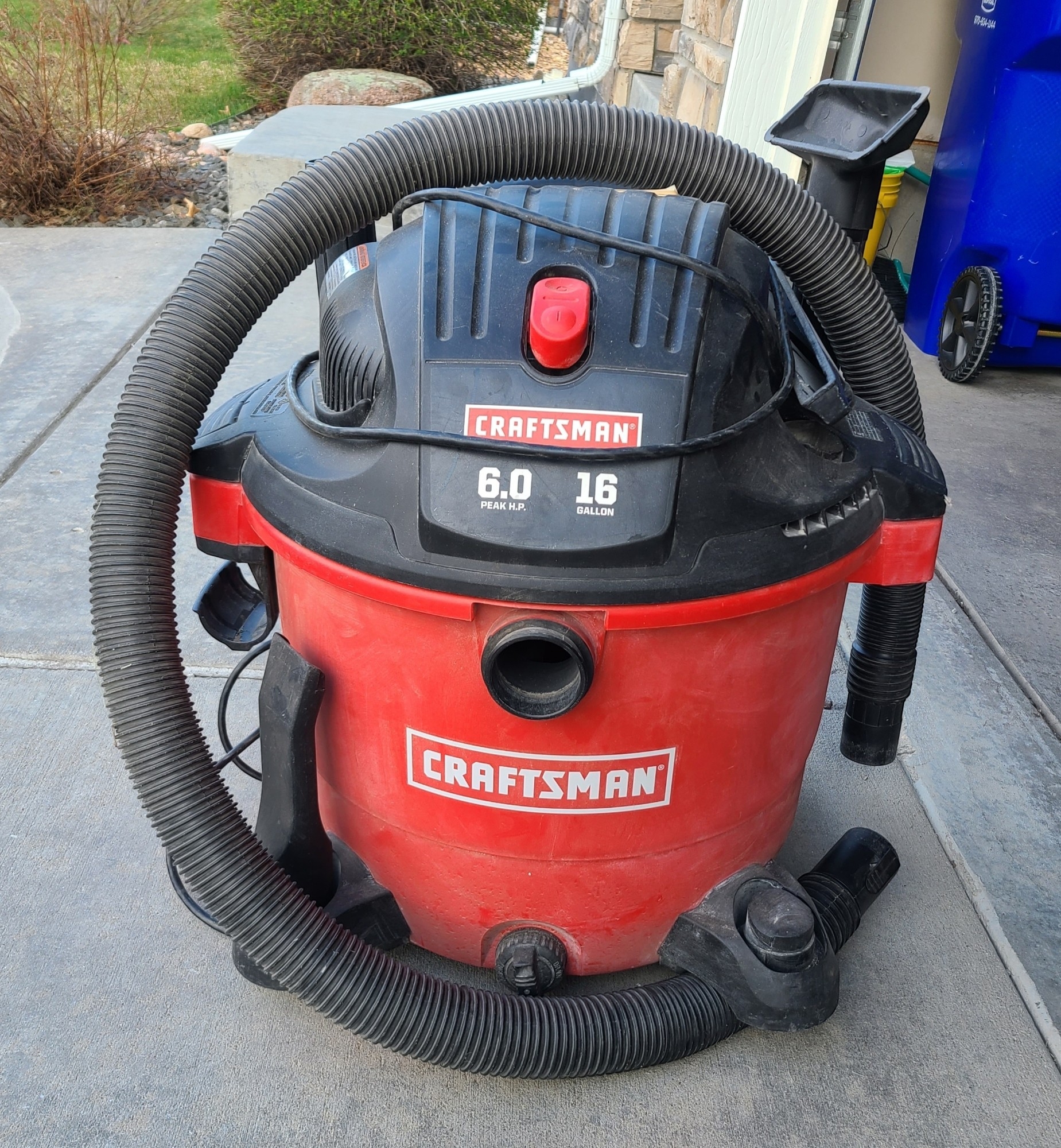 Craftsman 16 Gallon Shock Vac With 6.0HP #9073 | Auctionninja.com