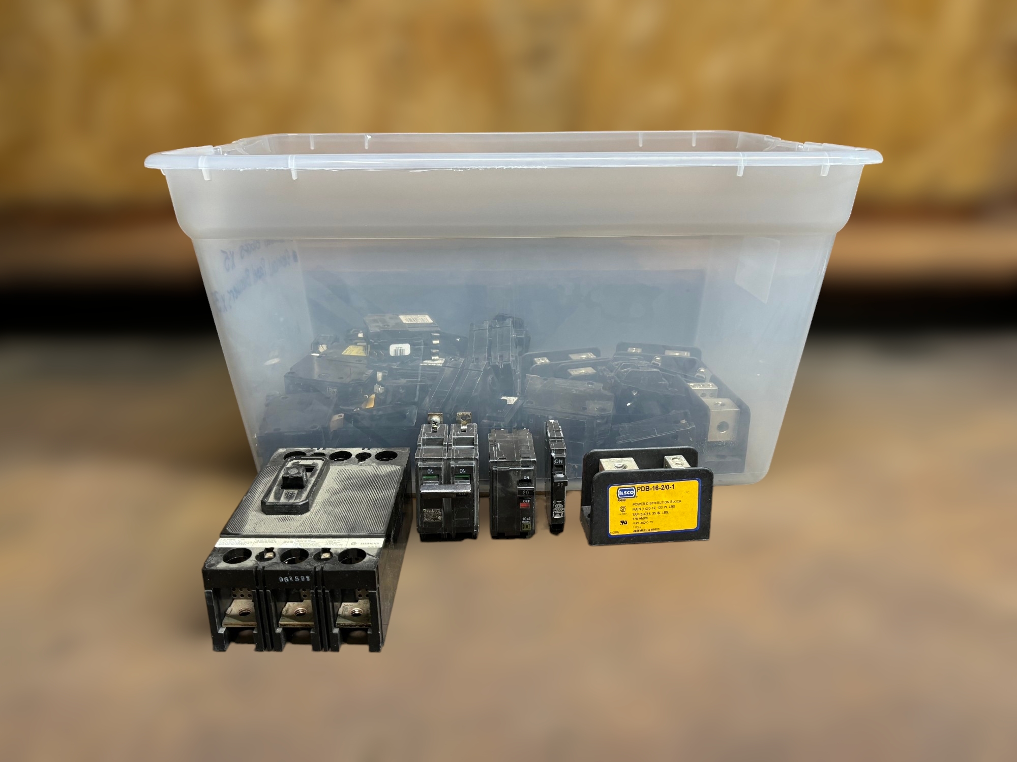 Large Box Of Power Parts Requiring Terminal Blocks And Electrical Panel ...