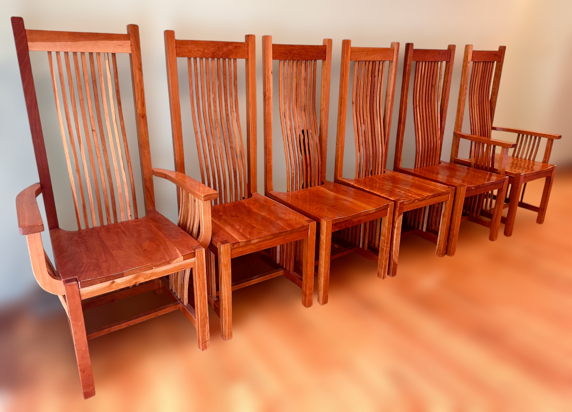 Cherry Wood Hand Made Frank Lloyd Wright's Falling Water Inspired ...