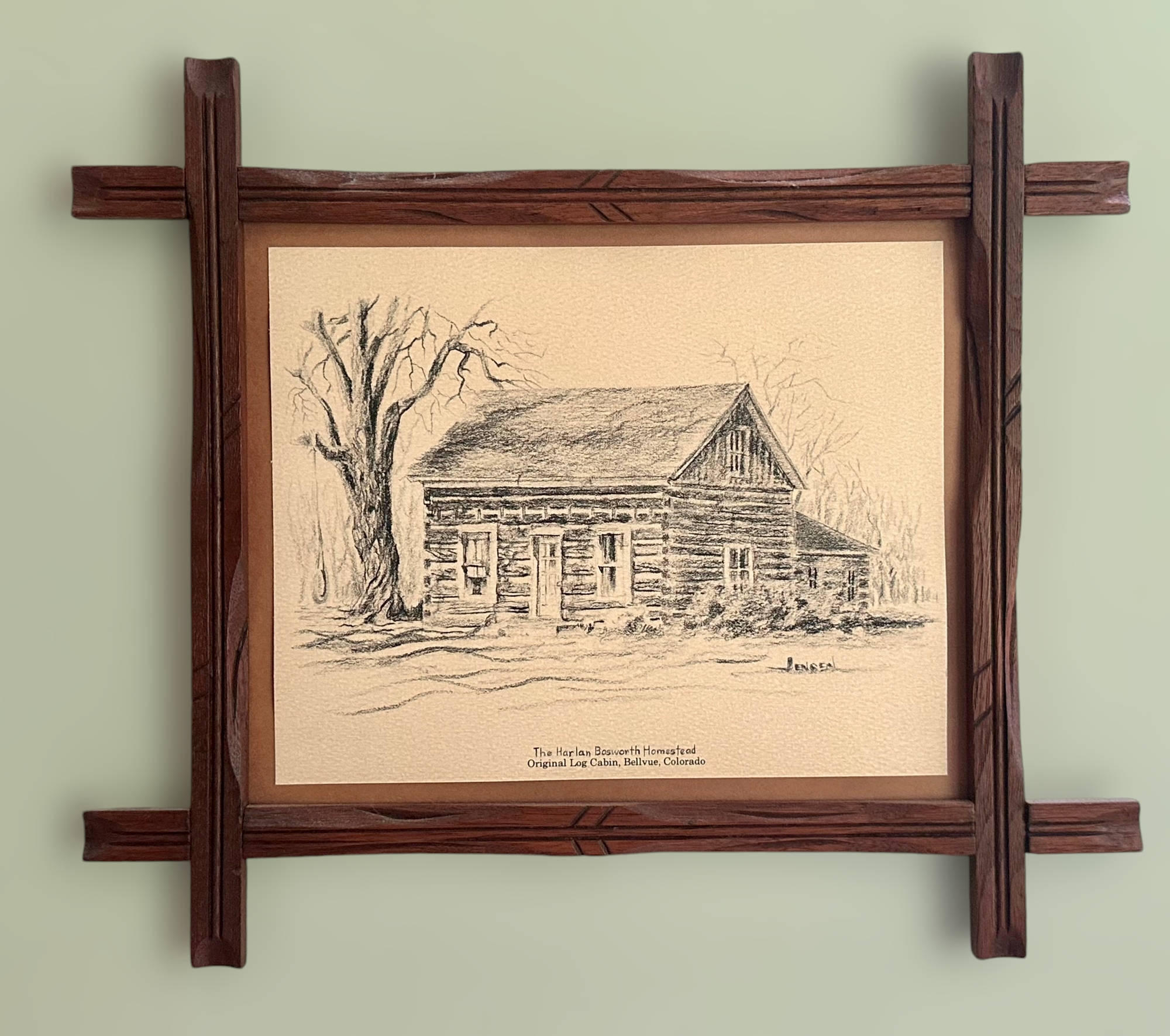 The Harlan Bosworth Homestead Original Log Cabin, Bellvue Colorado ...