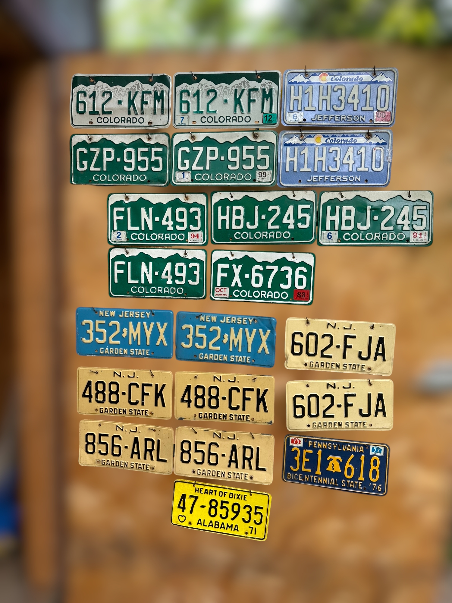 Extensive Collection Of Vintage Motor Vehicle License Plates #14704 ...