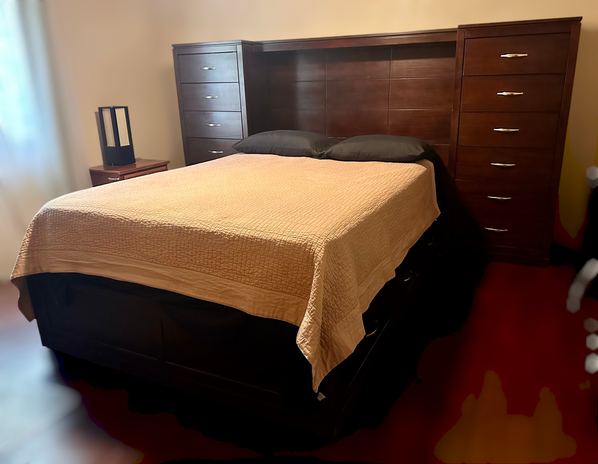 Stunning Espresso Colored 12 Drawer Queen Size Bed Set #14768 ...