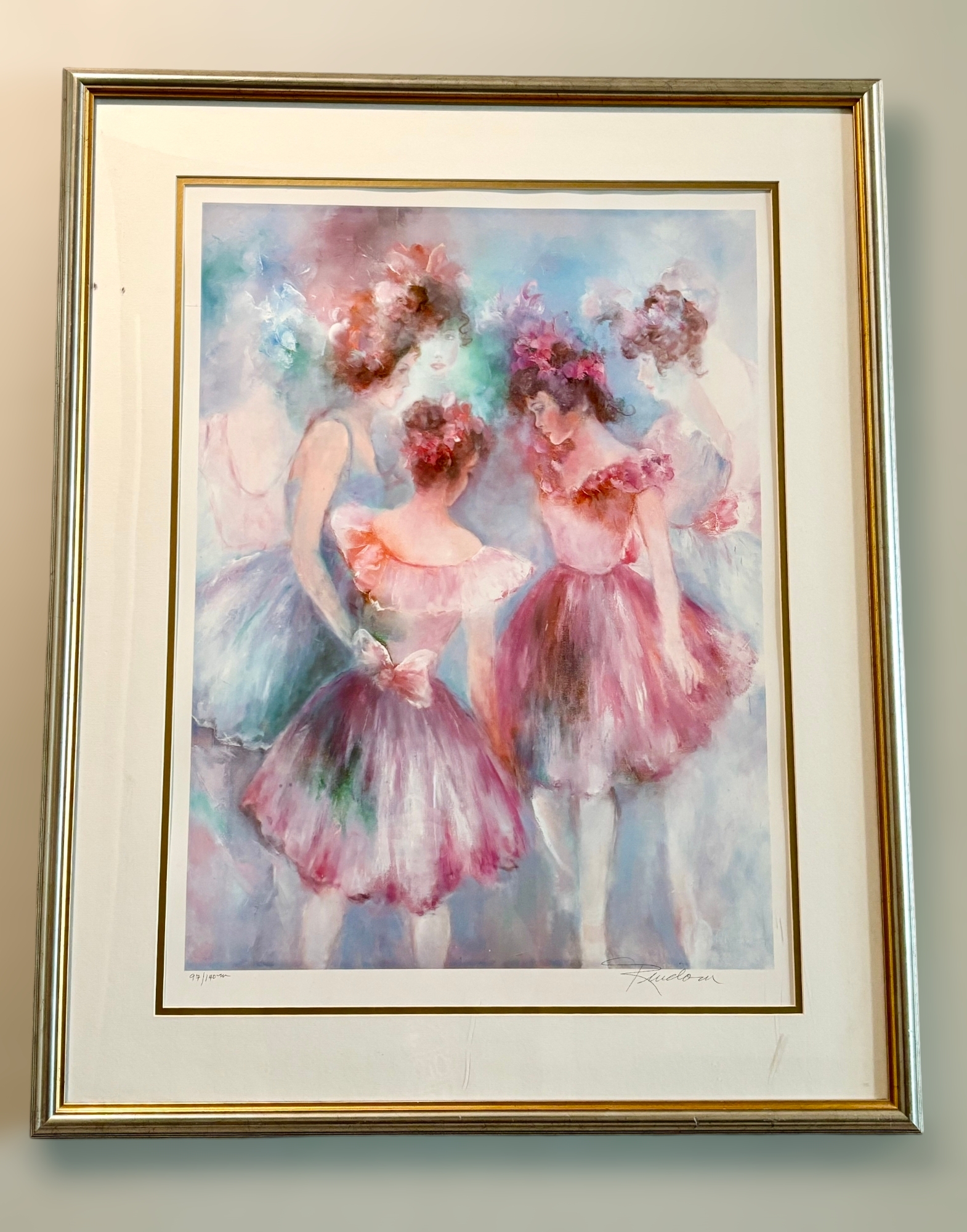 Rare Limited Print Hilda Rindom "after The Dance" Print Signed And ...