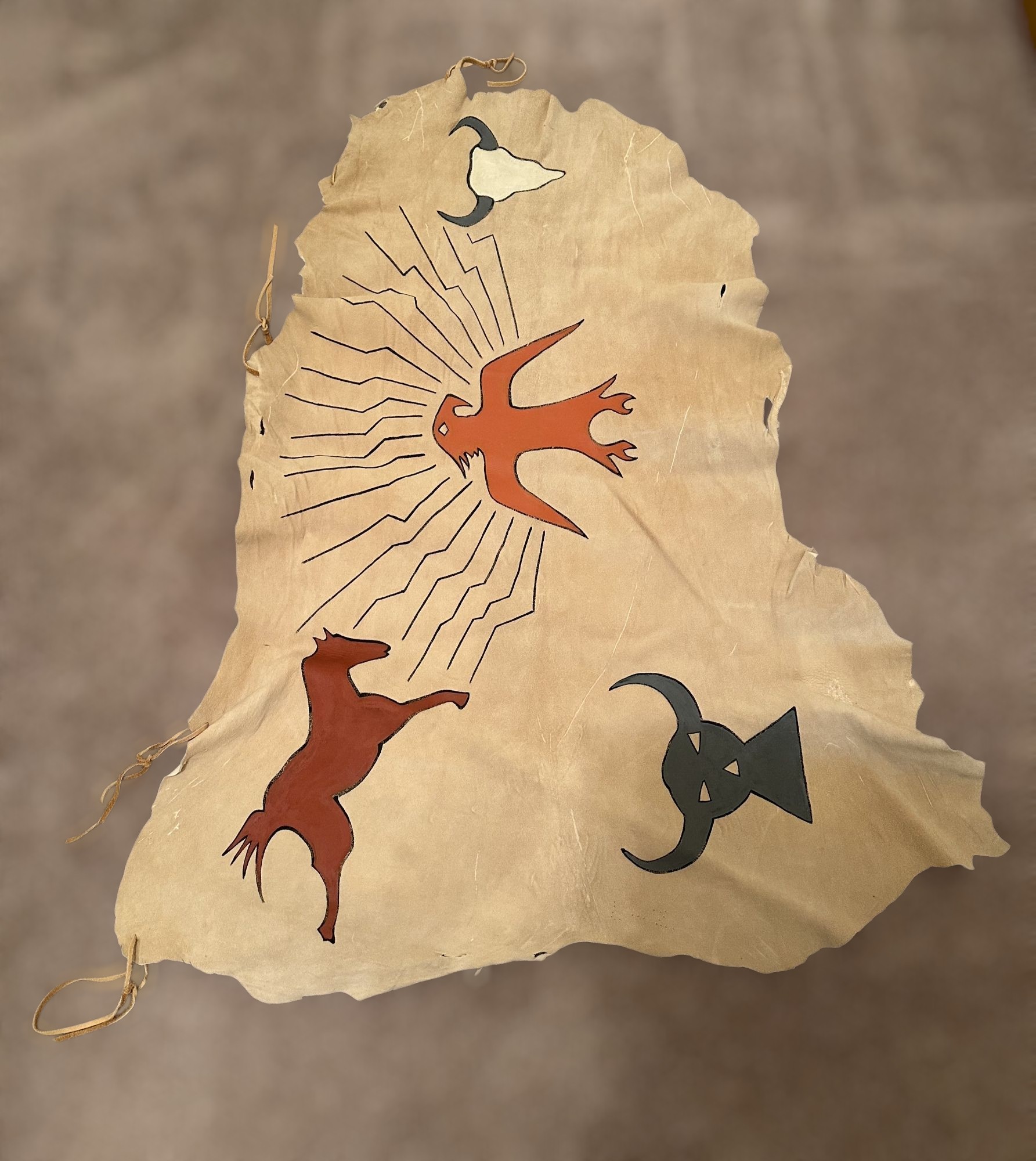 Native American Hand Crafted Hide #22408 | Auctionninja.com
